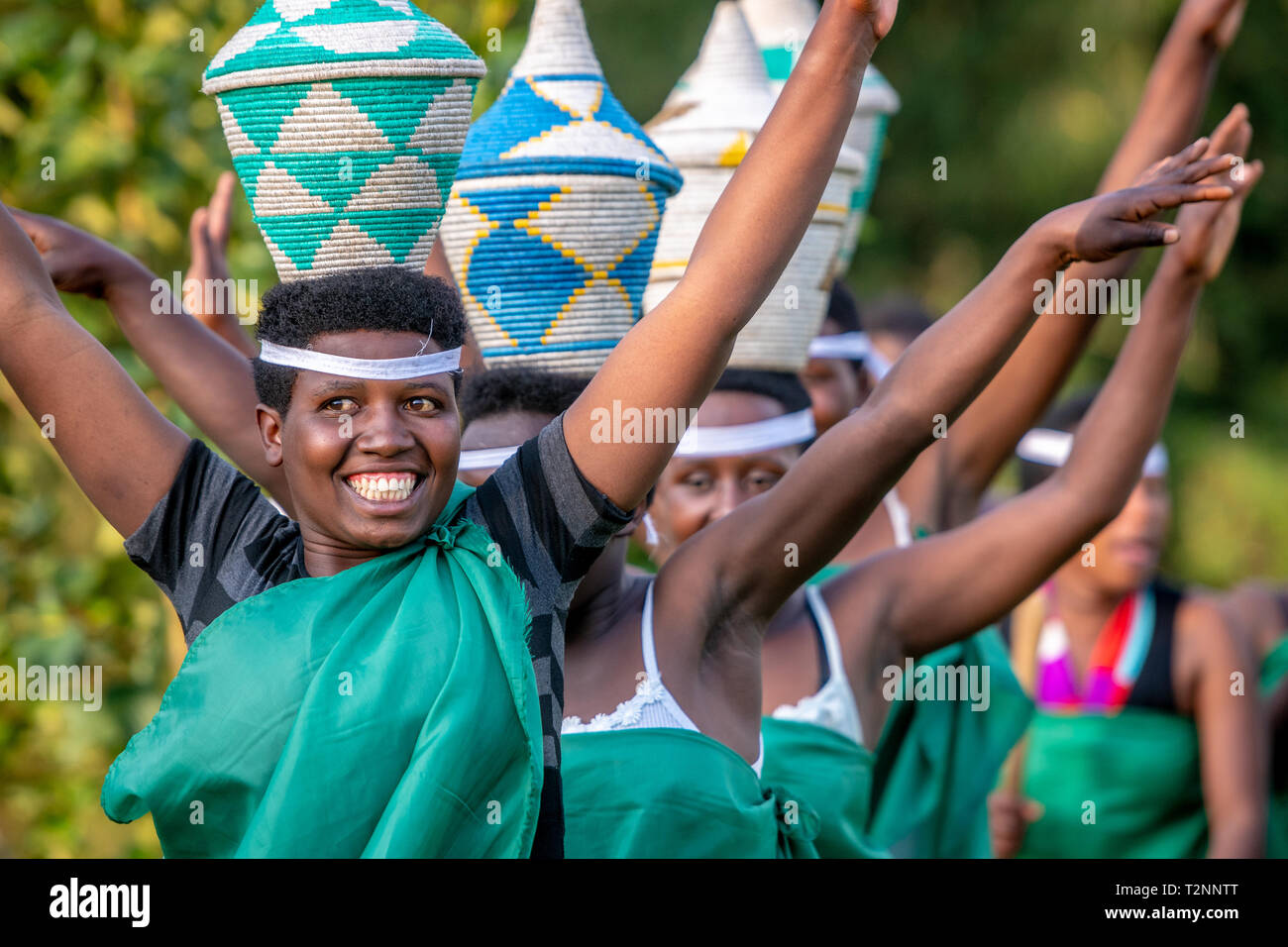Intore Traditional dance performed outdoors near Volcanoes National ...