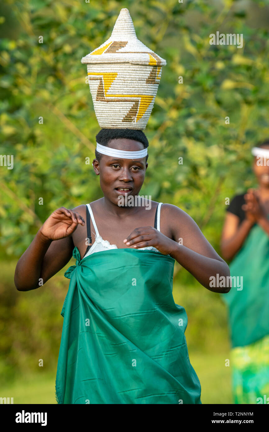 Intore Traditional dance performed outdoors near Volcanoes National ...