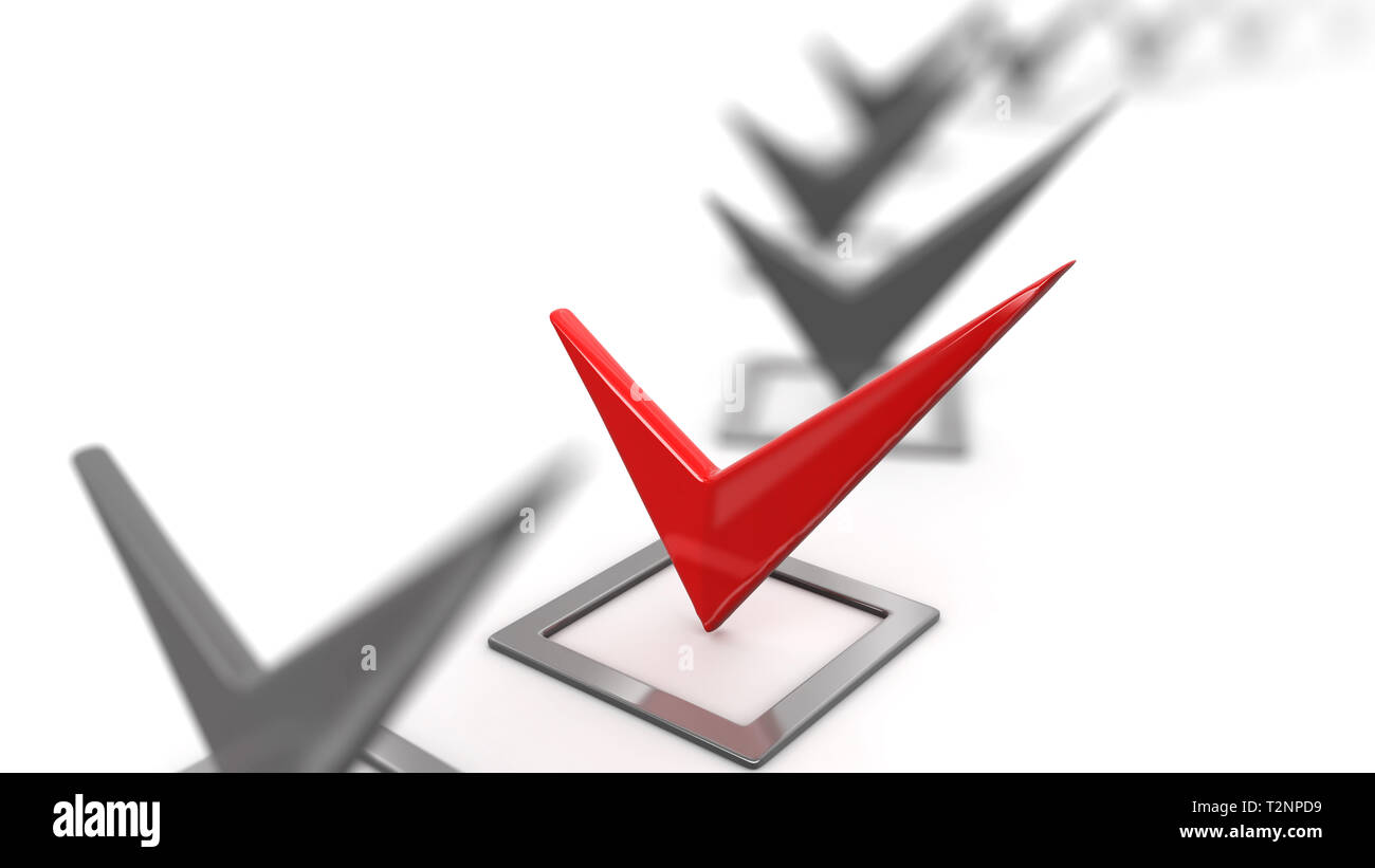 3d image of Check Mark Stock Photo - Alamy