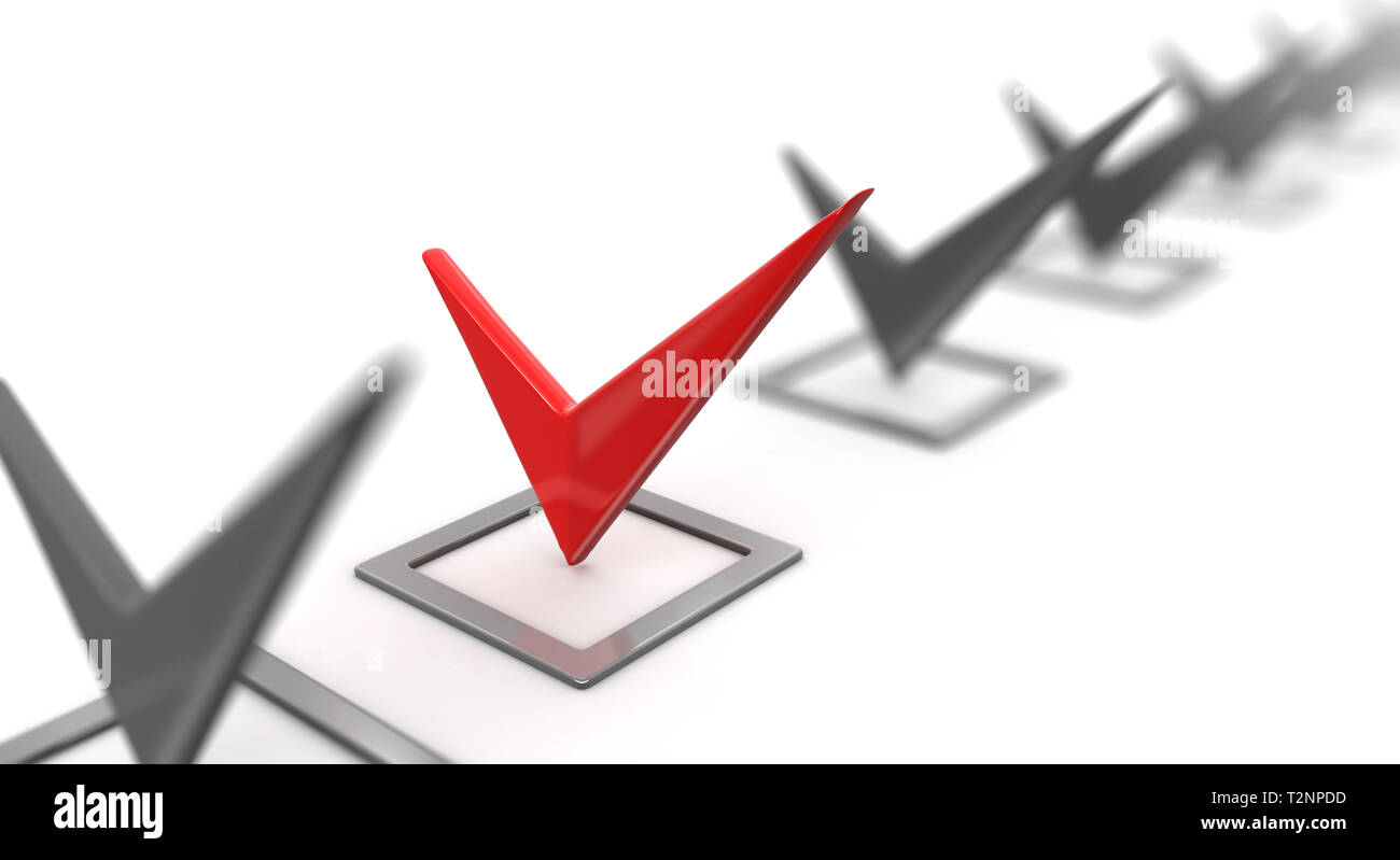 3d image of Check Mark Stock Photo - Alamy