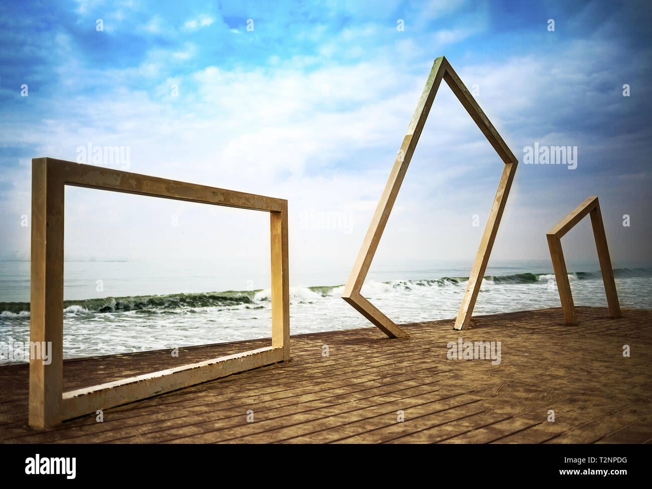 frame beside sea Stock Photo - Alamy