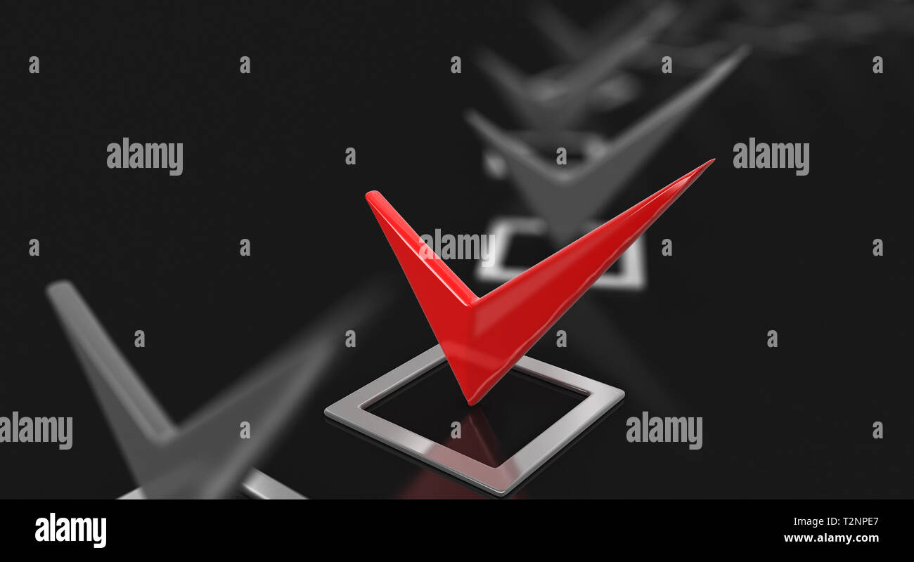 3d image of Check Mark Stock Photo - Alamy