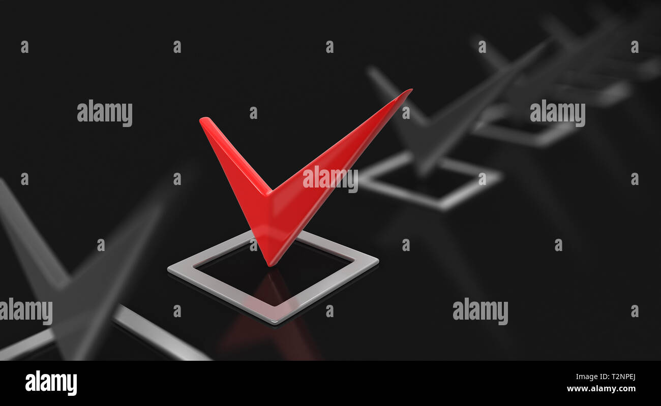 3d image of Check Mark Stock Photo - Alamy
