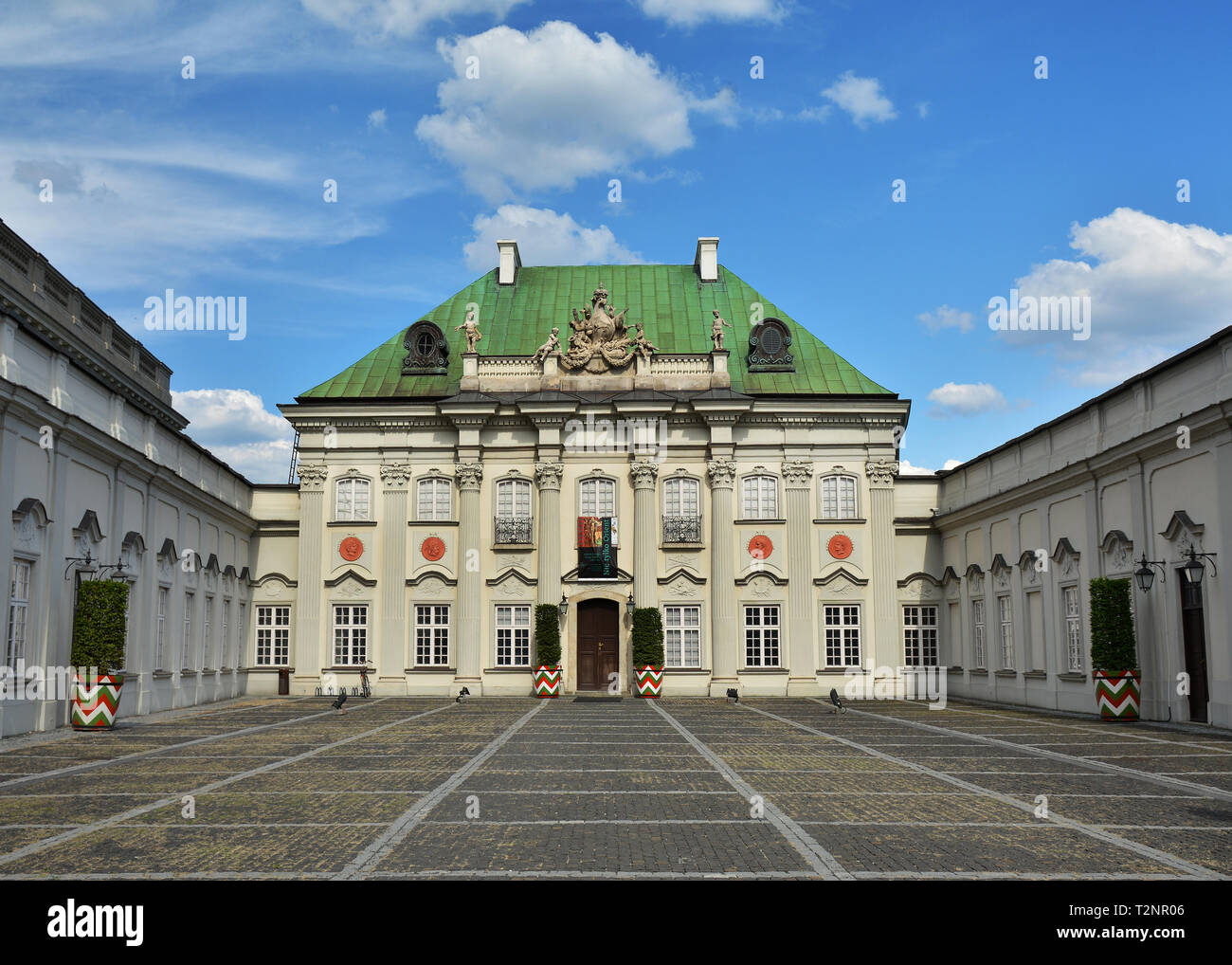 WARSAW, POLAND - JUNE 29, 2018. The Copper-Roofed Palace (or the Tin ...