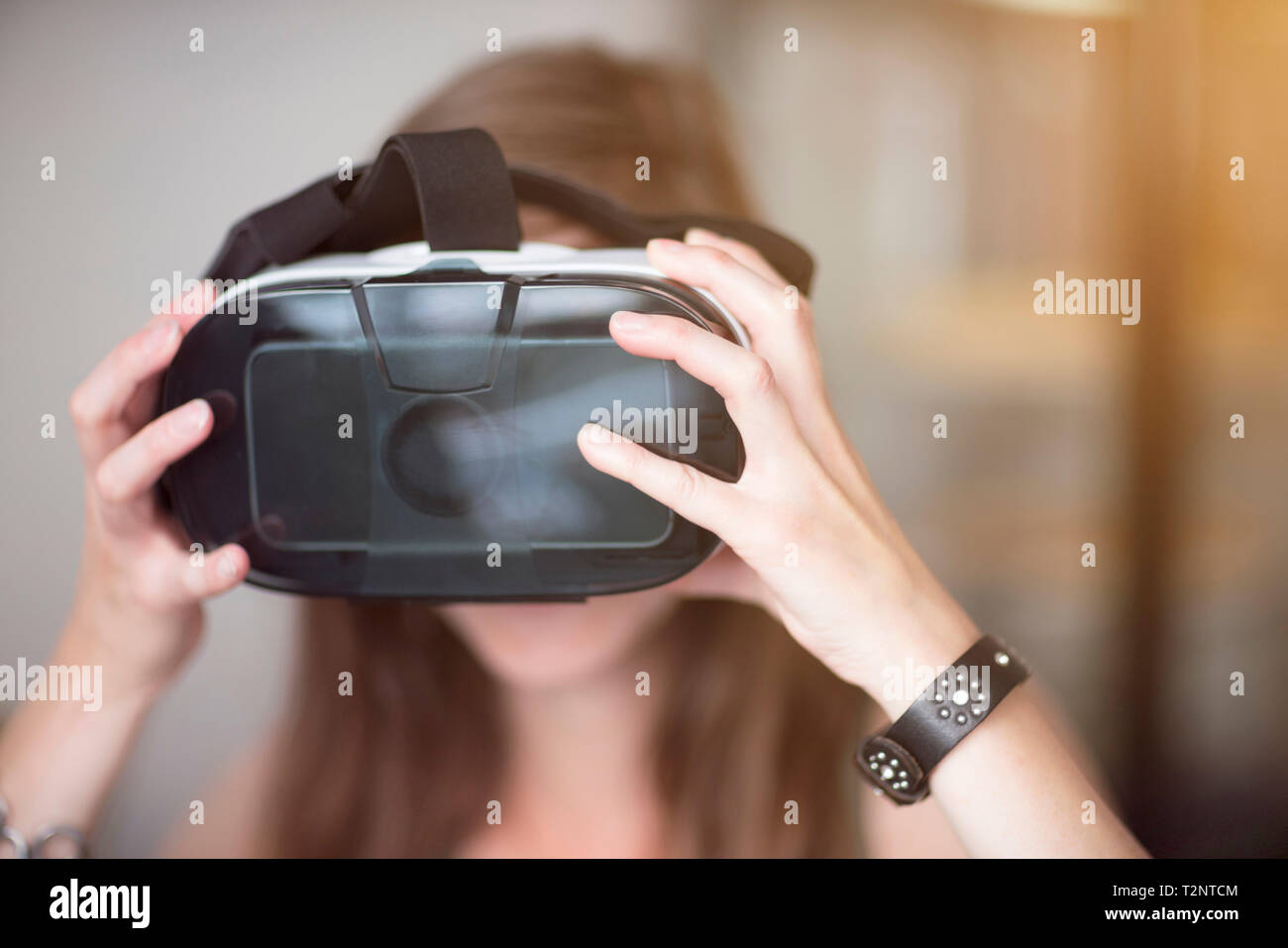 Headset carefree hi-res stock photography and images - Alamy