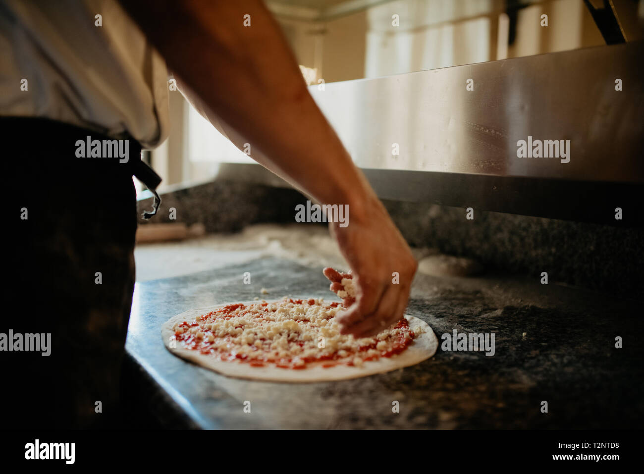 Chef cooking in commercial kitchen hi-res stock photography and images ...