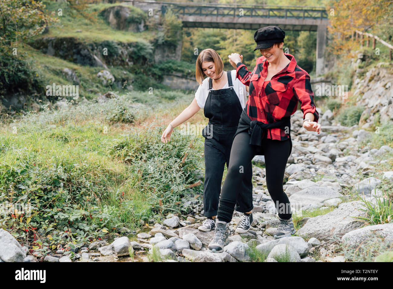 Walking in dry riverbed hi-res stock photography and images - Alamy