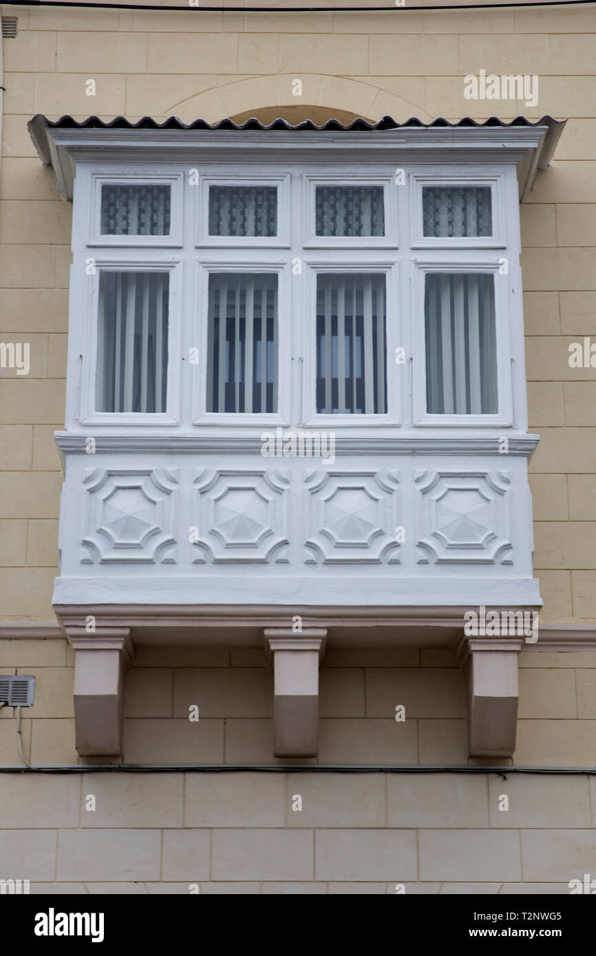 Traditional balcony window on a building from Malta Stock Photo - Alamy