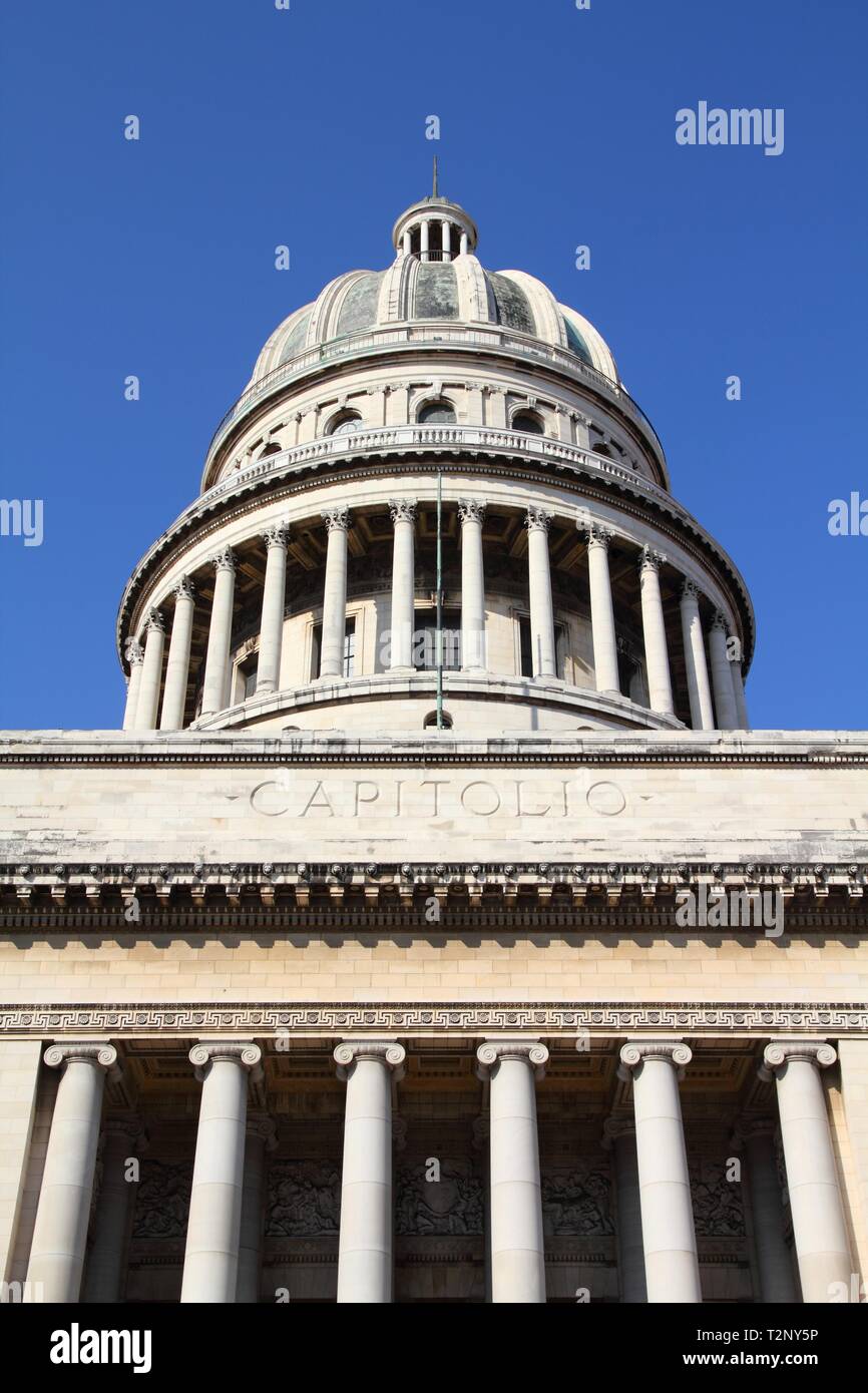 Havana, Cuba - government architecture. Famous National Capitol ...