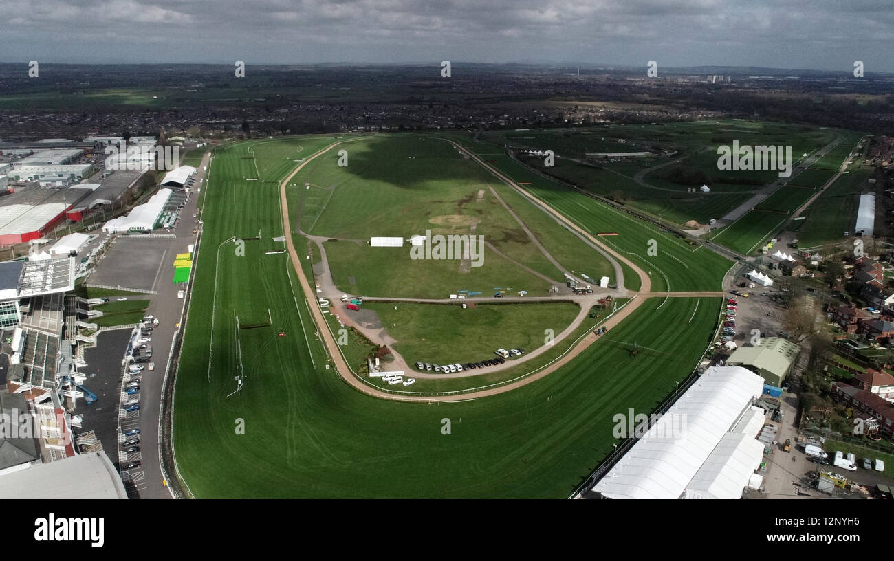 A general view of Aintree Racecourse, Liverpool Stock Photo - Alamy