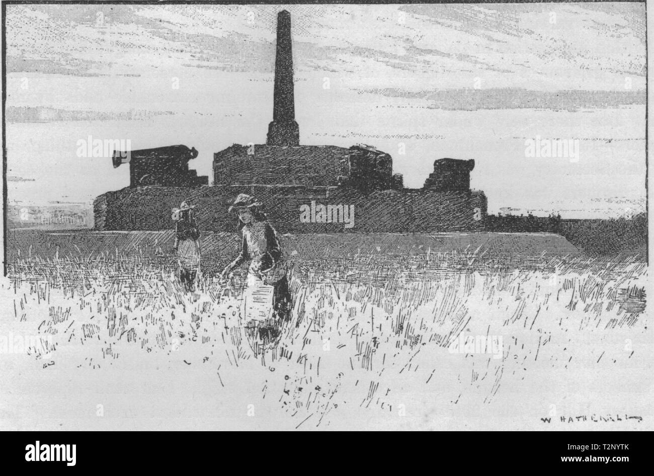 The Eureka Stockade Monument (from the Designs). Australia 1890 old ...
