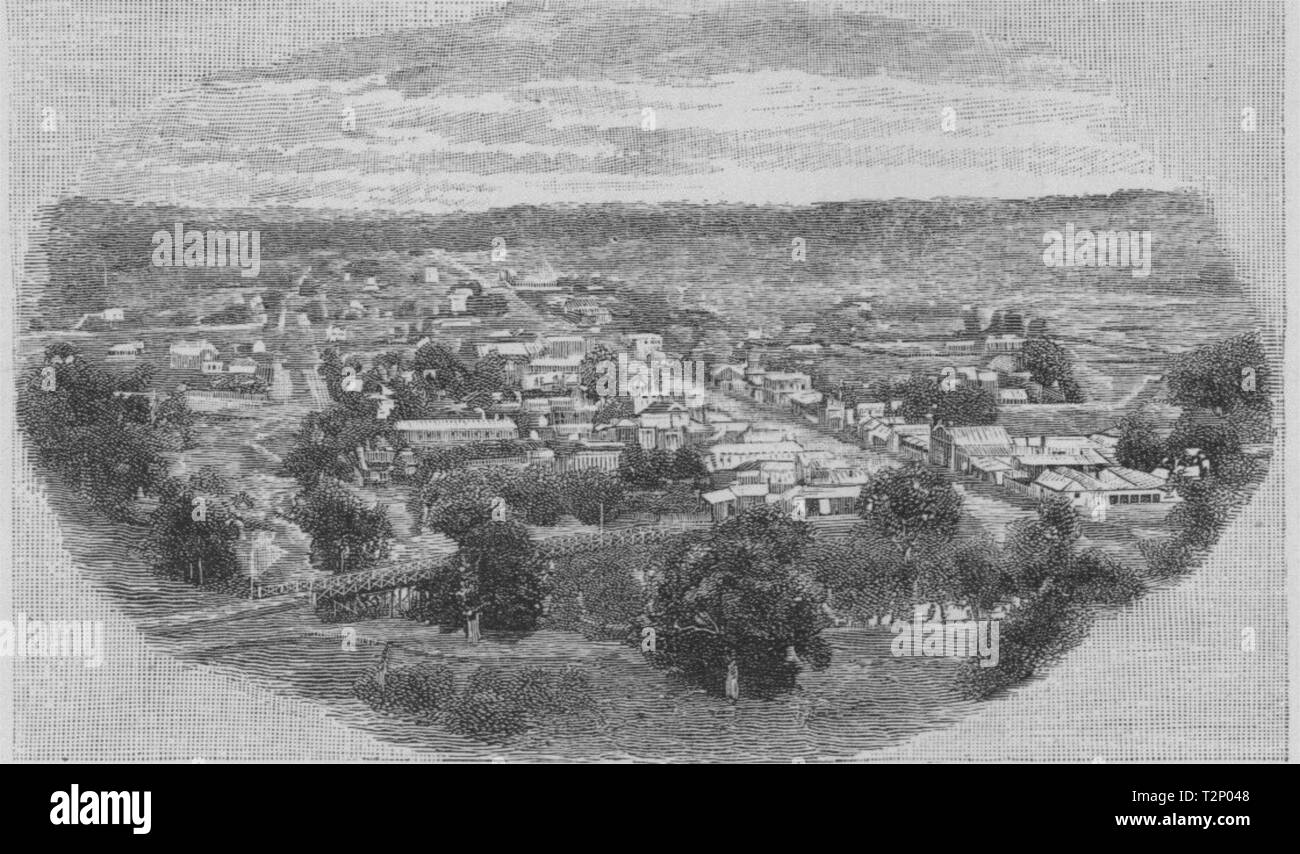 Casterton. Victoria. Australia 1890 old antique vintage print picture ...