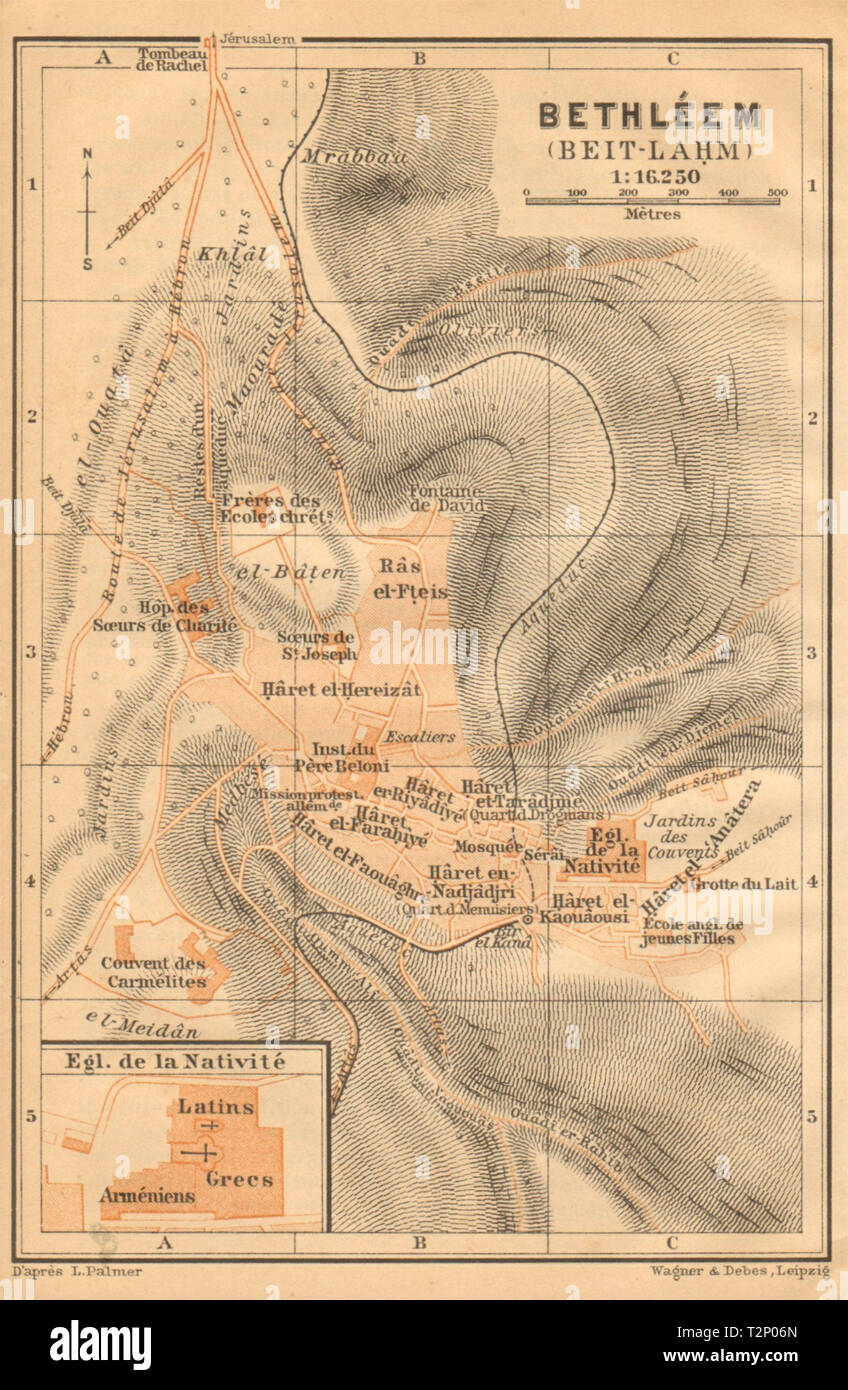 Ancient Bethlehem City Map
