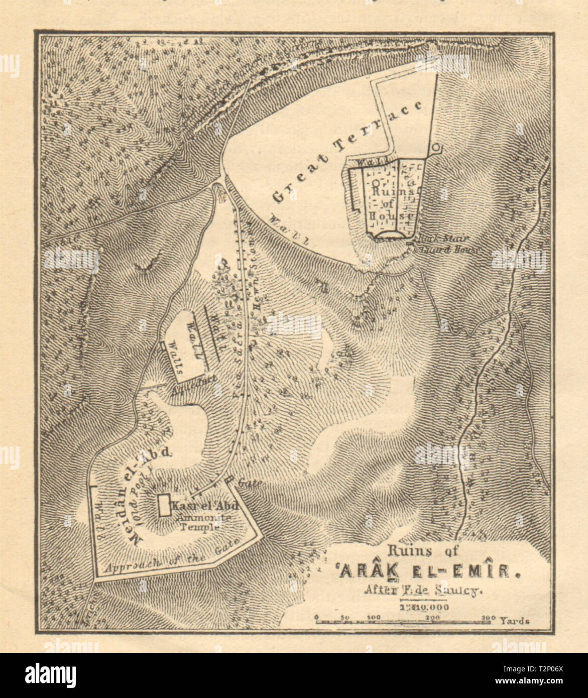 Arak el-Emir. Iraq al-Amir, Amman. Caves of the Prince. Jordan. SMALL ...