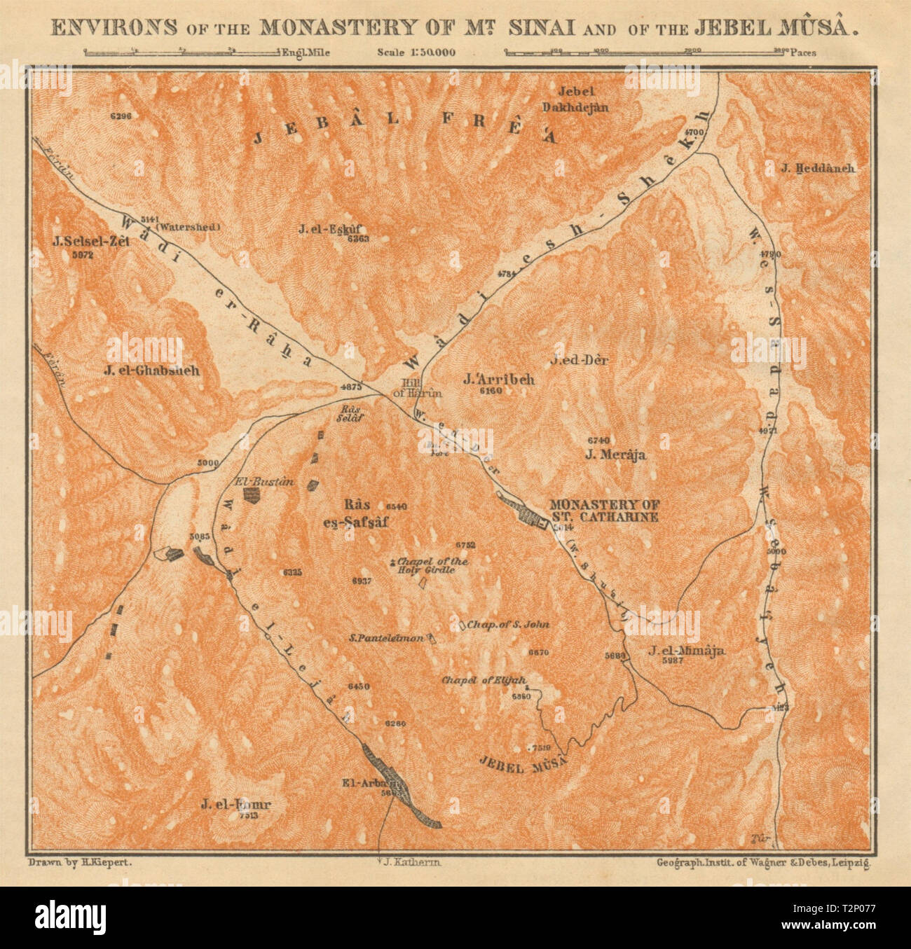 Environs of St Catherine's Monastery, Mt. Sinai & Jebel Musa. Egypt ...