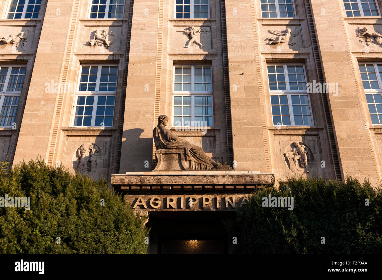 statue of Agrippina (founderin of the city of Cologne) above the ...