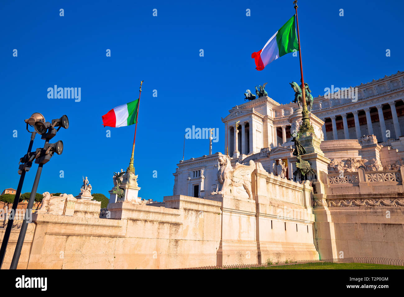 Altare della Patria in Rome view, eternal city, capital of Italy Stock ...