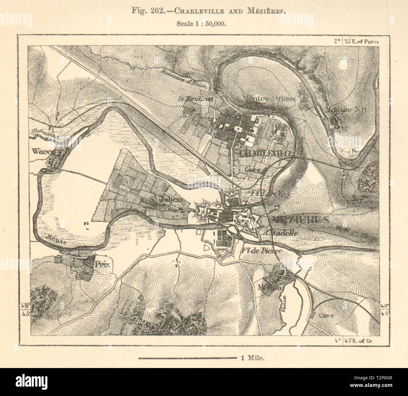 Carte Géographique, Touristique Et Plan Des Ardennes, 08, Charleville ...