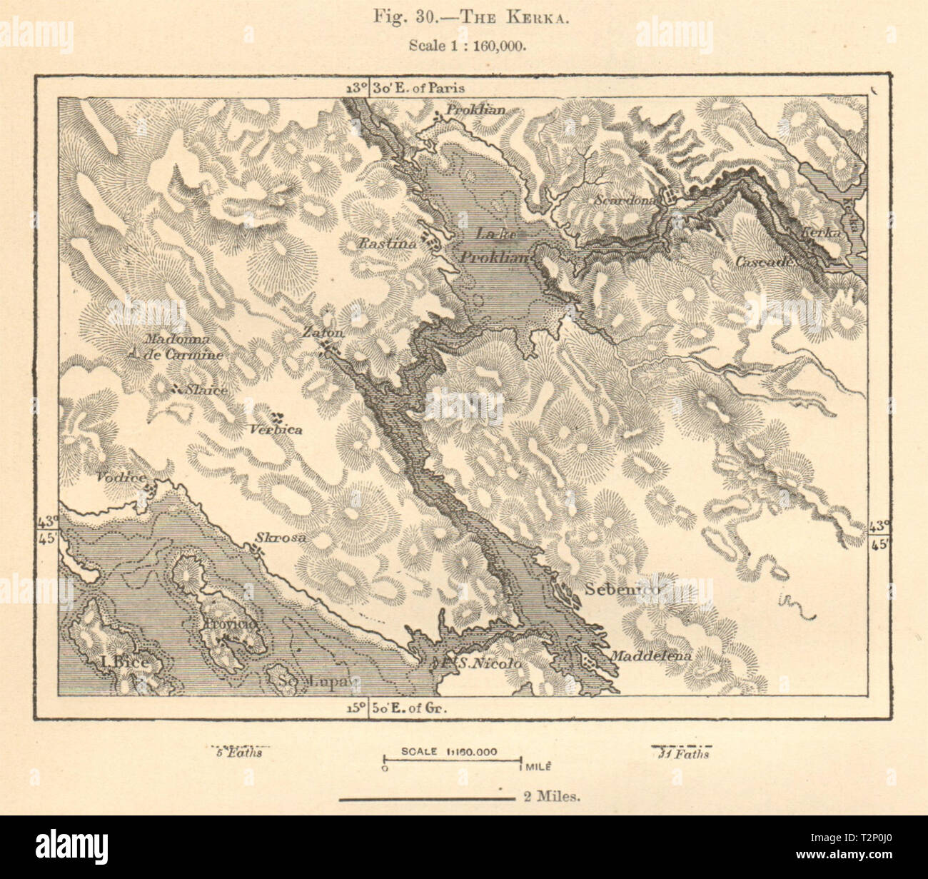Map of croatia islands hi-res stock photography and images - Alamy