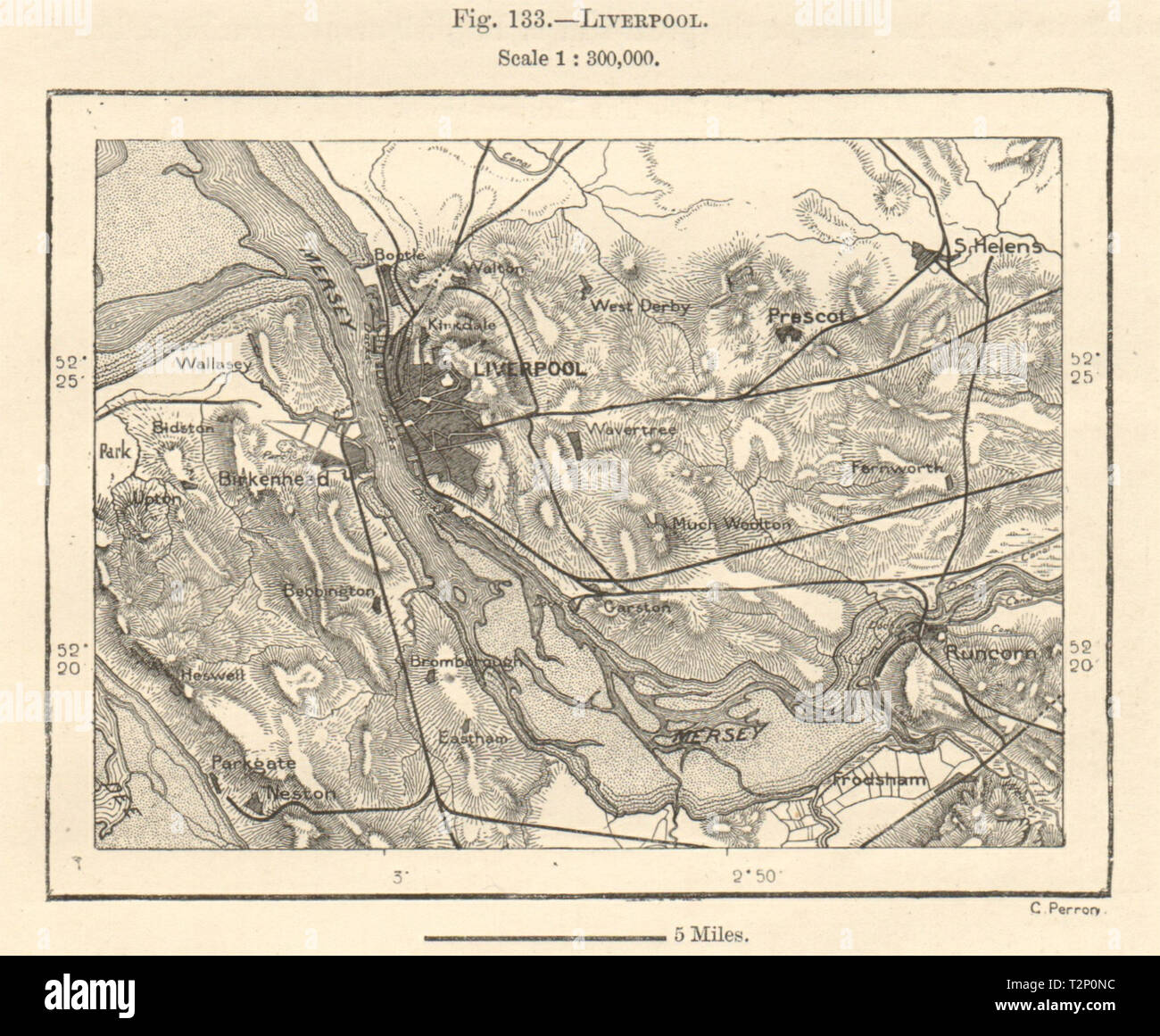 Liverpool. Merseyside & environs. Birkenhead Runcorn St helens. Sketch ...
