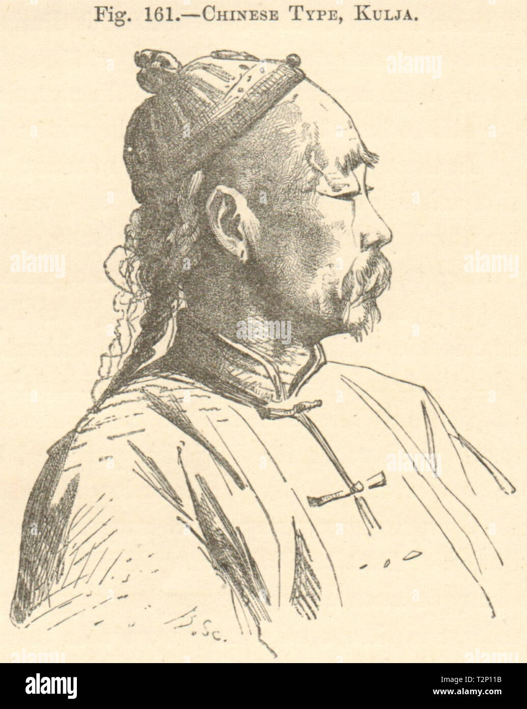 Elderly Chinese man, Kulja (Ghulja), Xinjiang, China. SMALL 1885 old ...