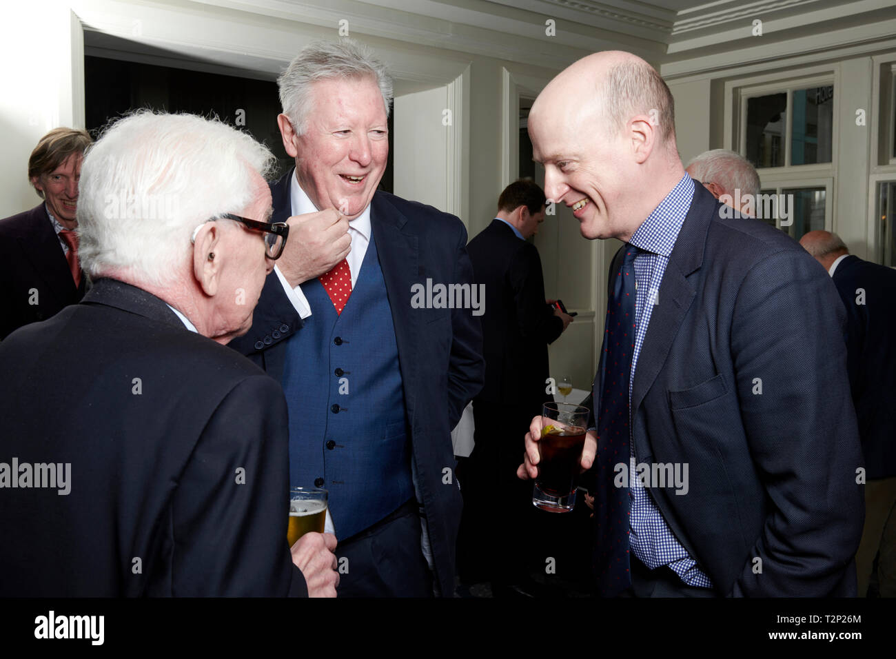 Barry Cryer, Jogn McEntee & Harry Mount at The Oldie Literary Lunch 02 ...