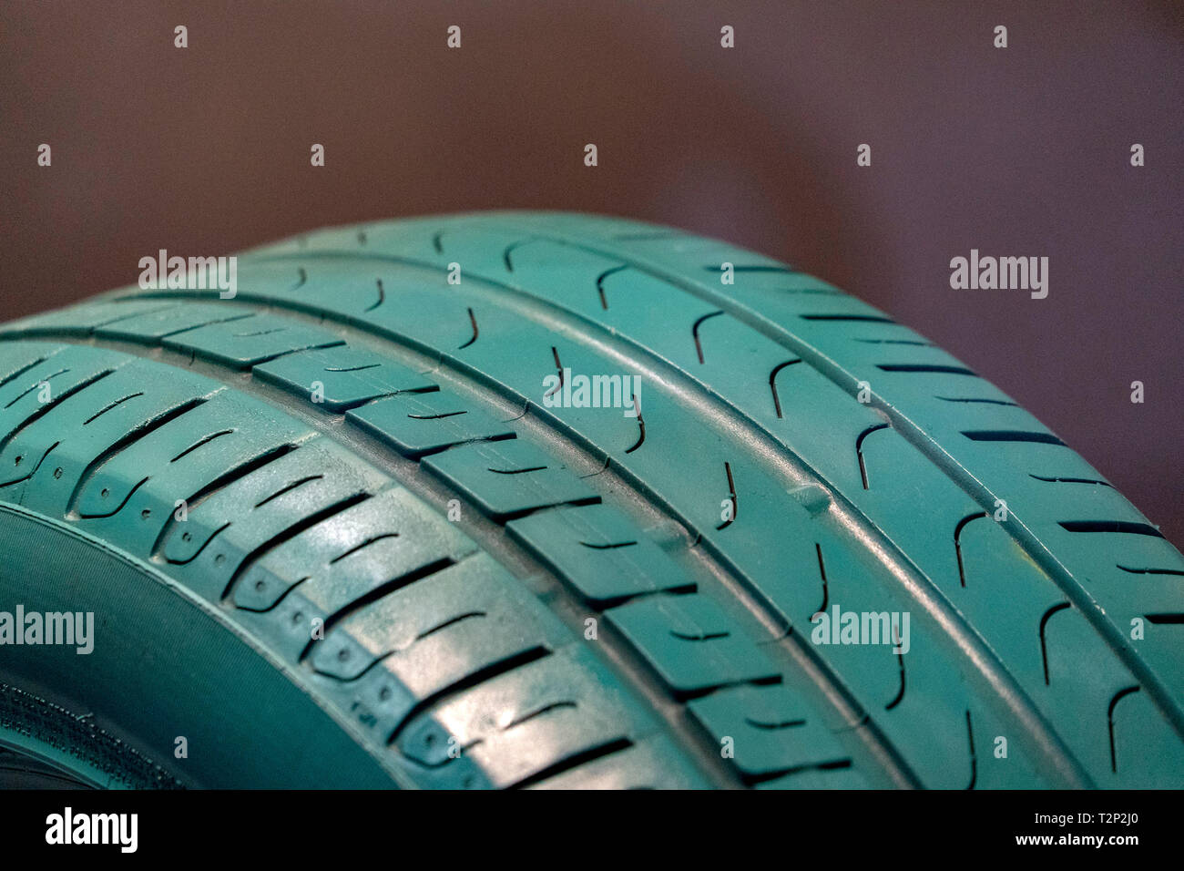 many colors car tires detail Stock Photo - Alamy