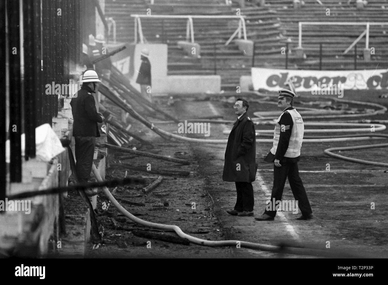 Fire at Valley Parade Bradford City 1985 Stock Photo - Alamy