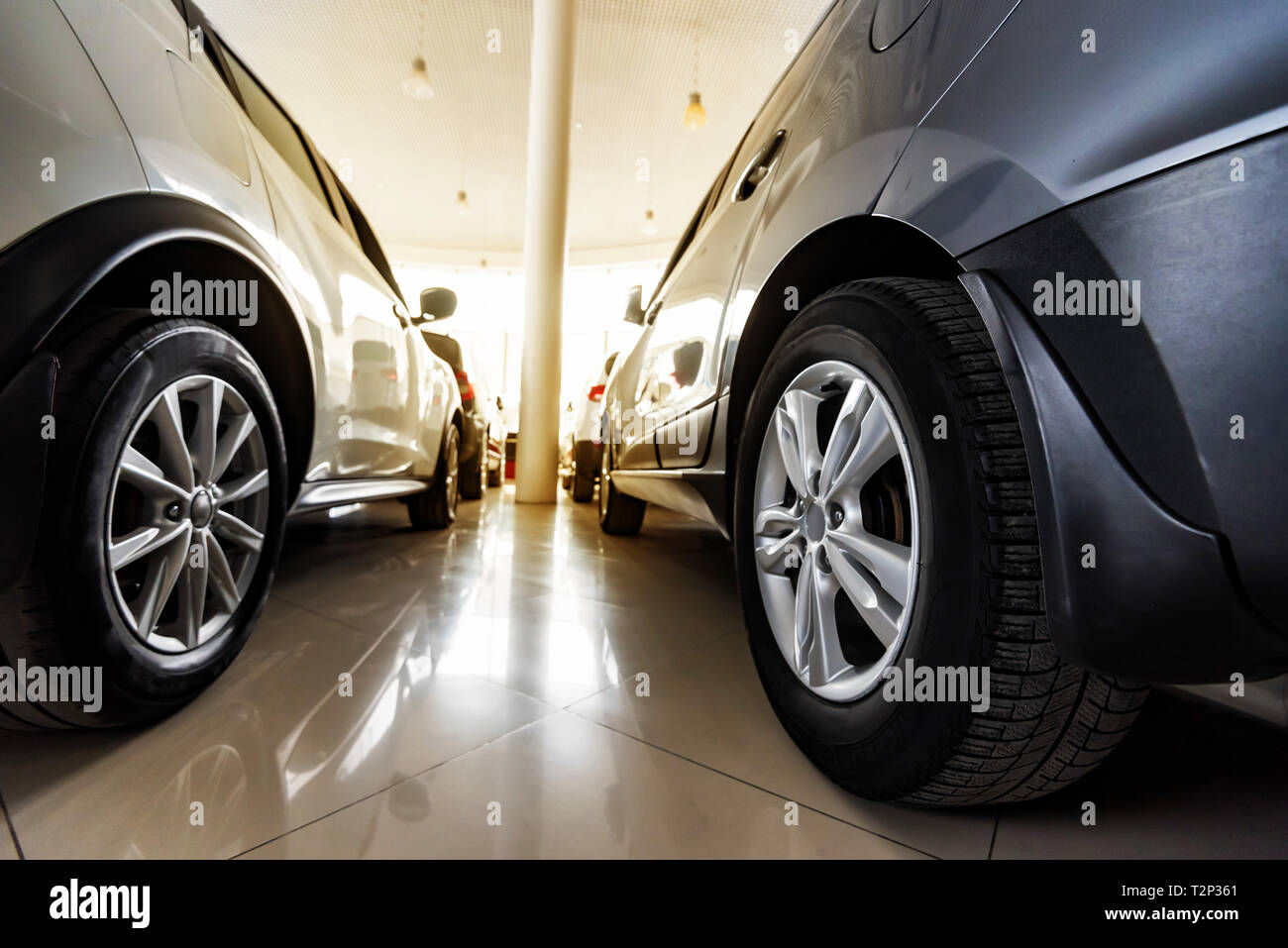 Stock of cars in showroom of automobile dealer Stock Photo - Alamy