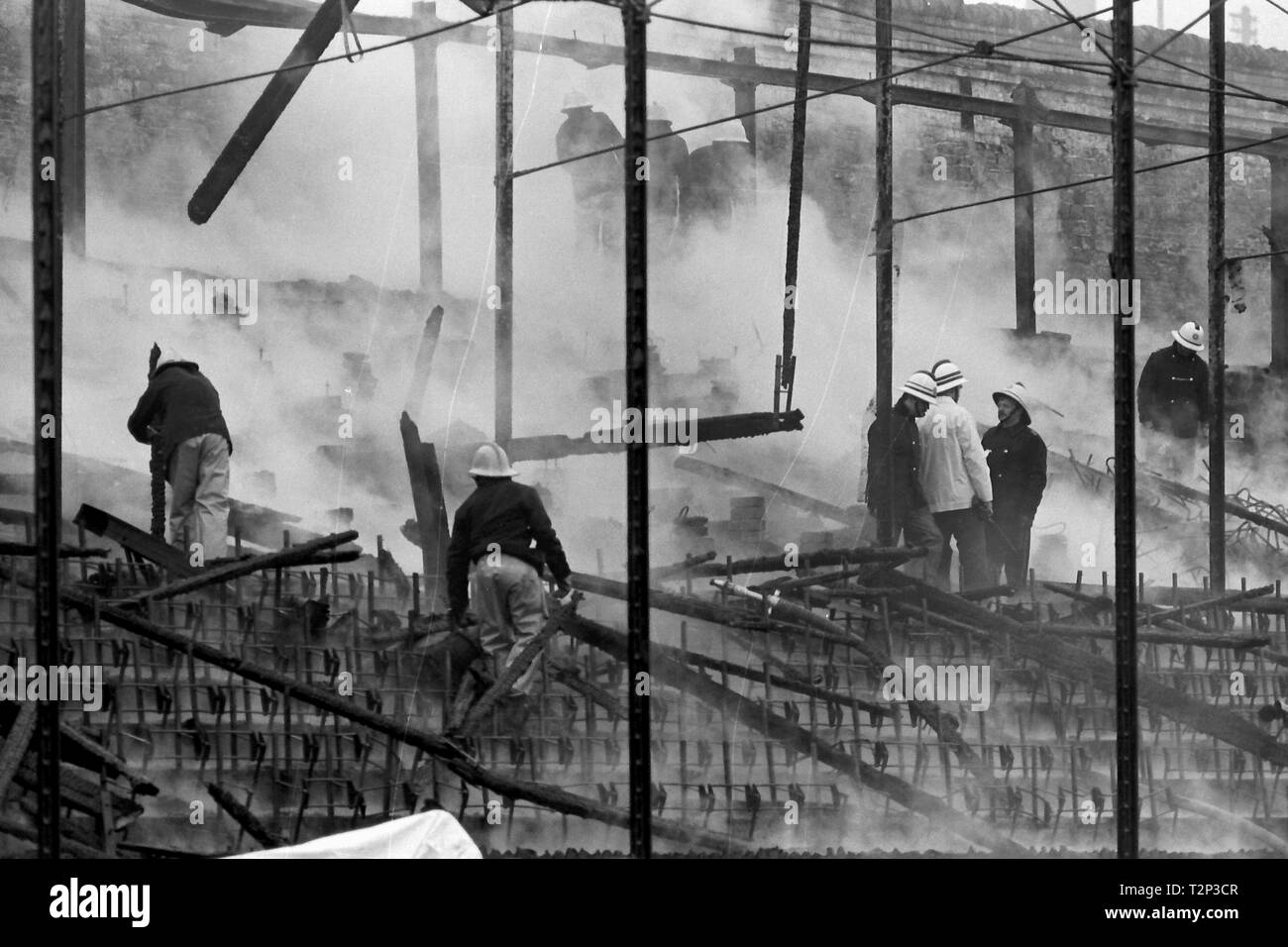 Fire at Valley Parade Bradford City 1985 Stock Photo - Alamy