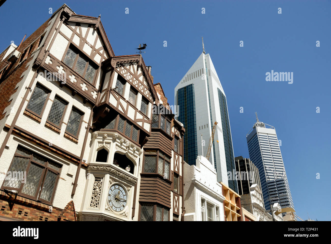 Old and new buildings in downtown Perth, Westaustralia Stock Photo - Alamy