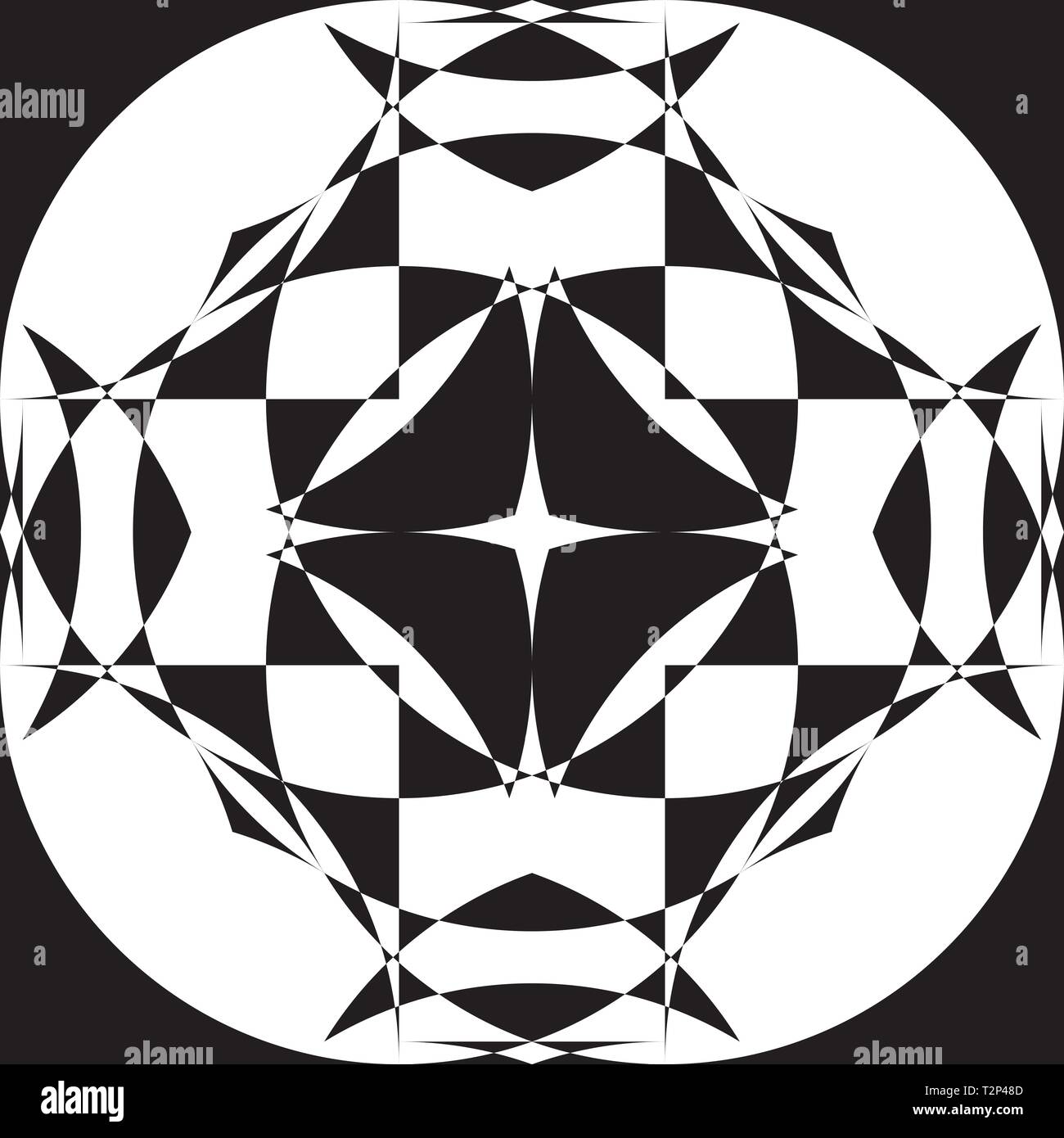 Abstract Fountain Pyramid Frame Multiple Perspective black on ...