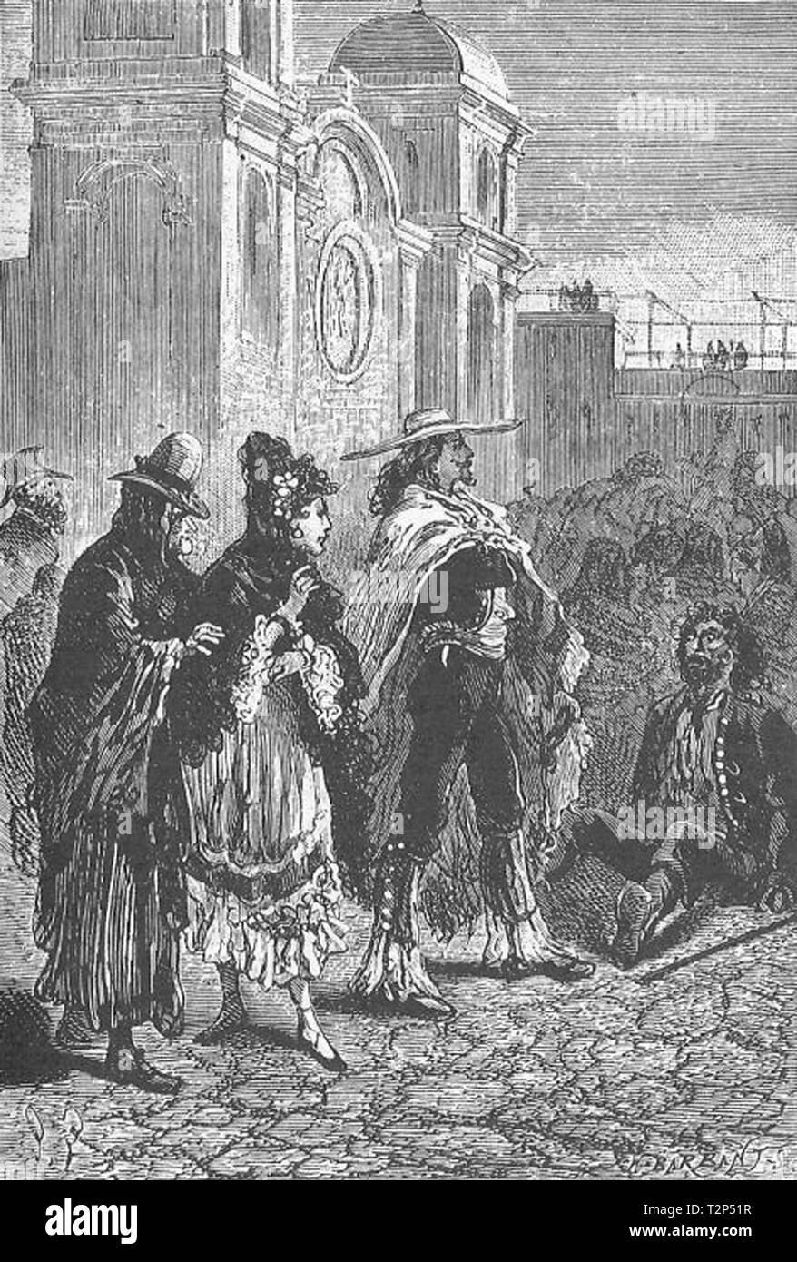 Vintage etching illustration Stock Photo - Alamy