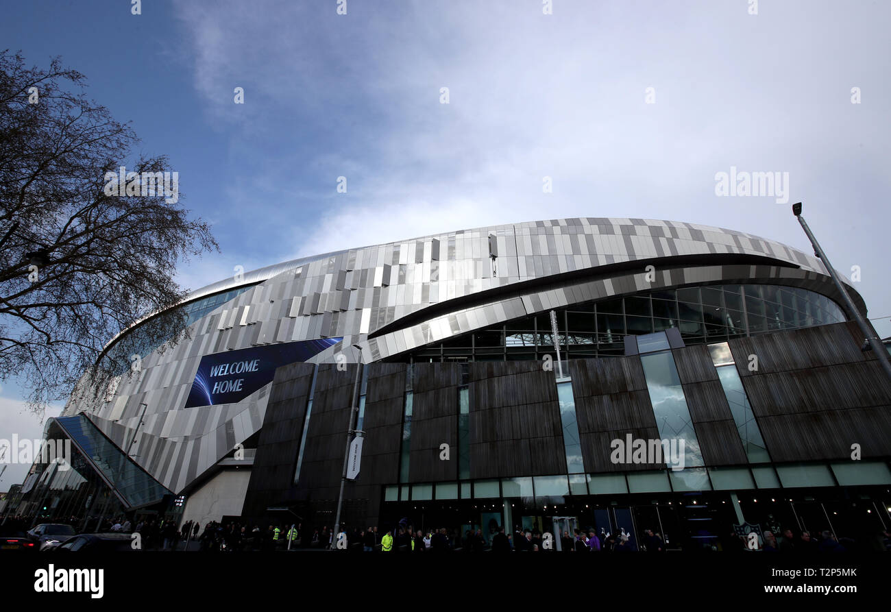 General view outside The Tottenham Hotspur Stadium, London Stock Photo ...