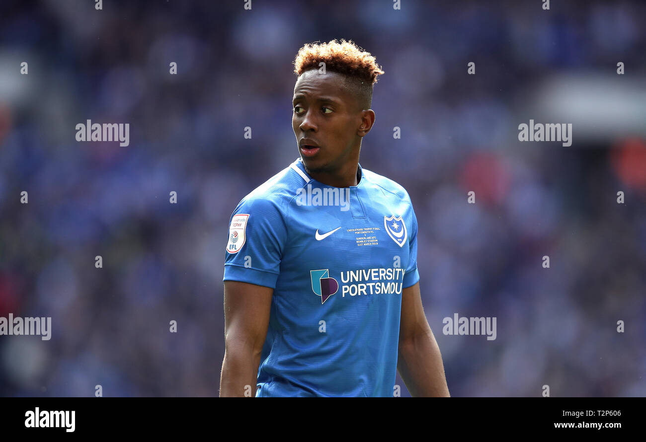 Jamal Lowe, Portsmouth Stock Photo - Alamy