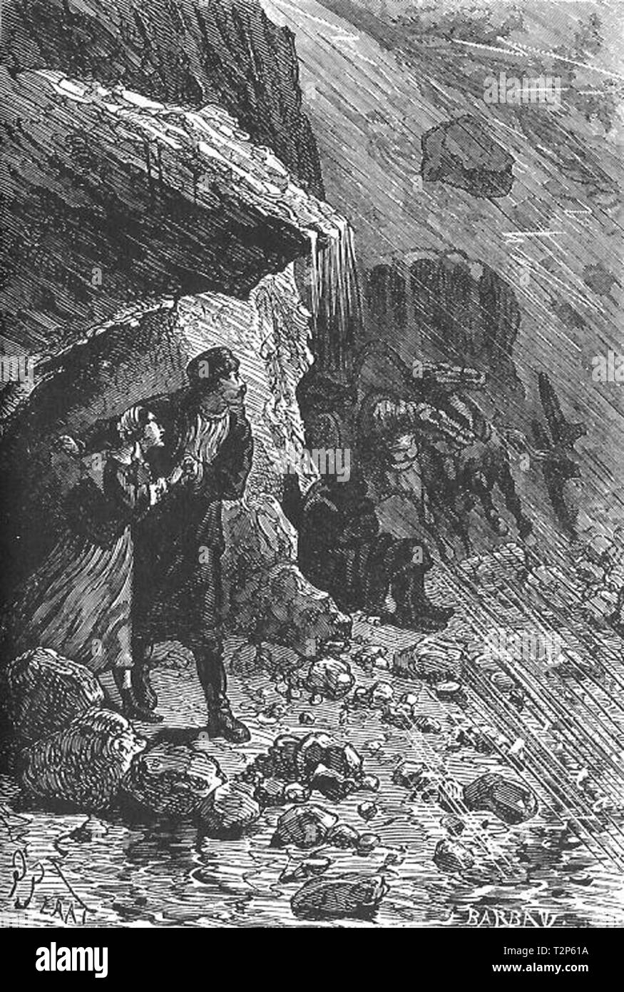 Vintage etching illustration Stock Photo - Alamy