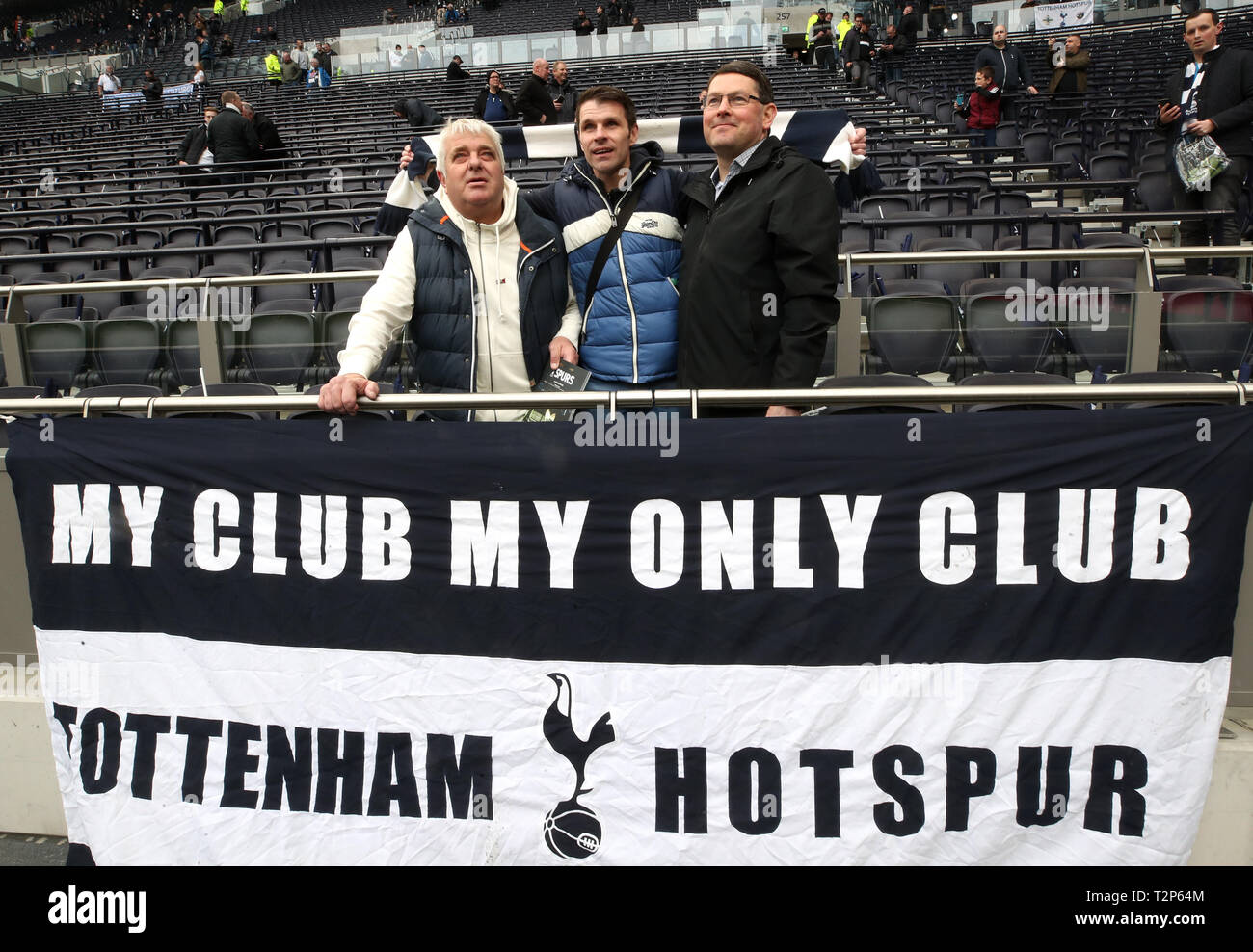 Tottenham Hotspur fans during the Premier League match at The Tottenham ...