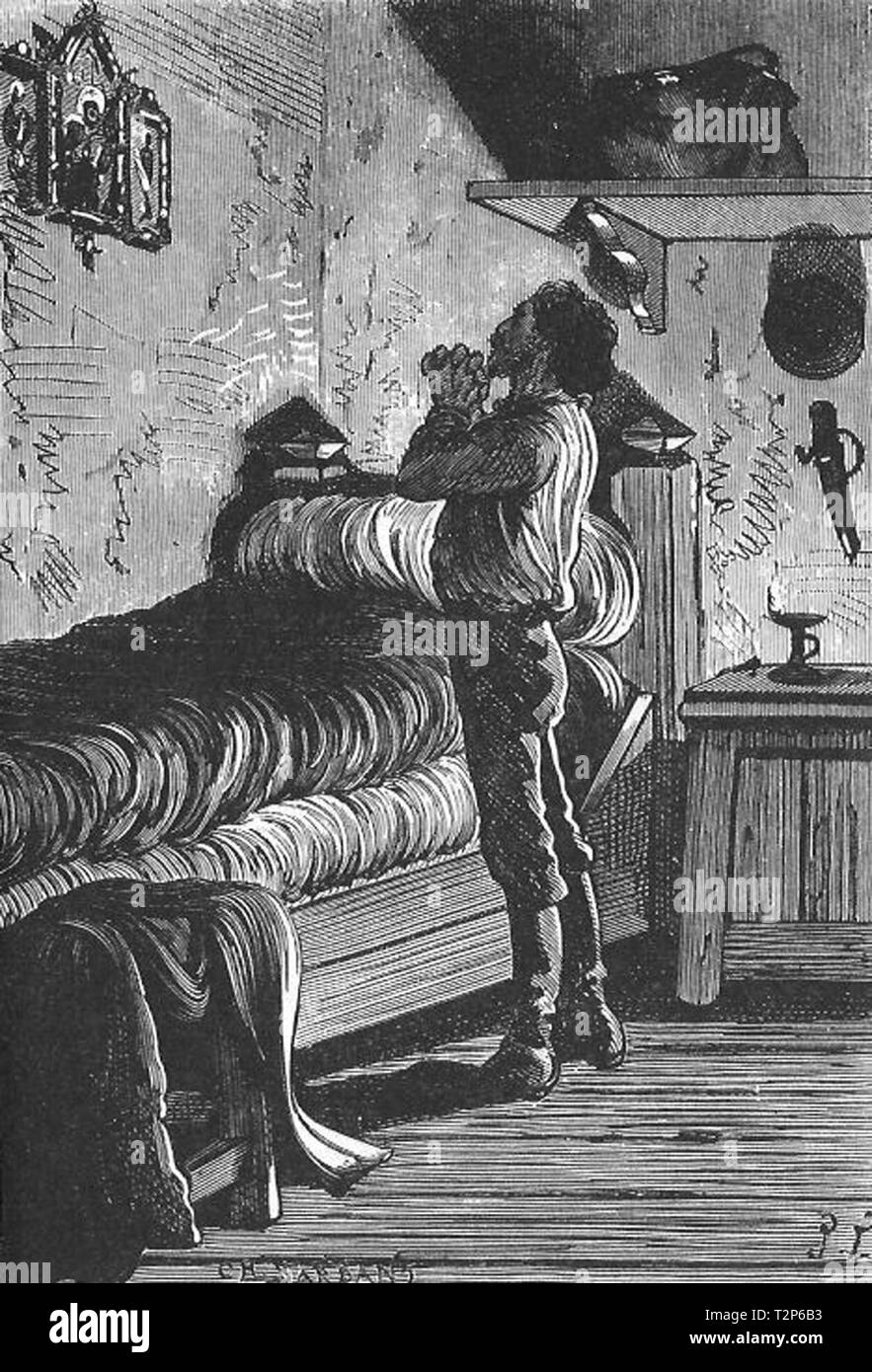 Vintage etching illustration Stock Photo - Alamy