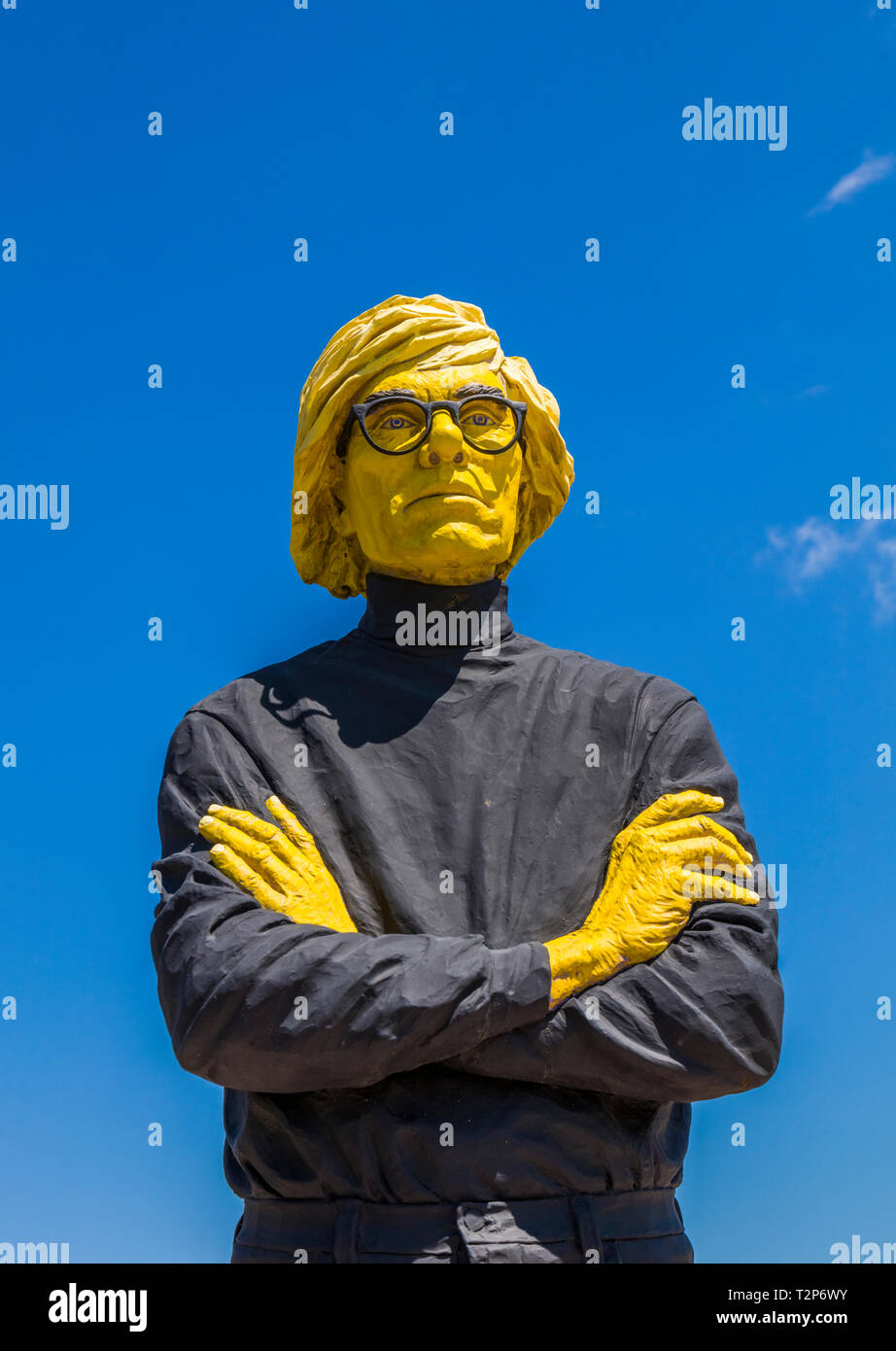 Andy Warhol Sculpture in the The Peace River Botanical & Sculpture ...