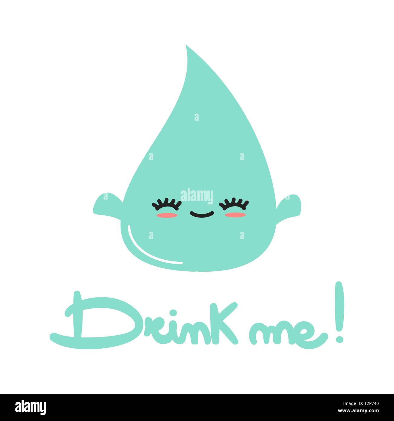 Humor kid cute drink Stock Vector Images - Alamy