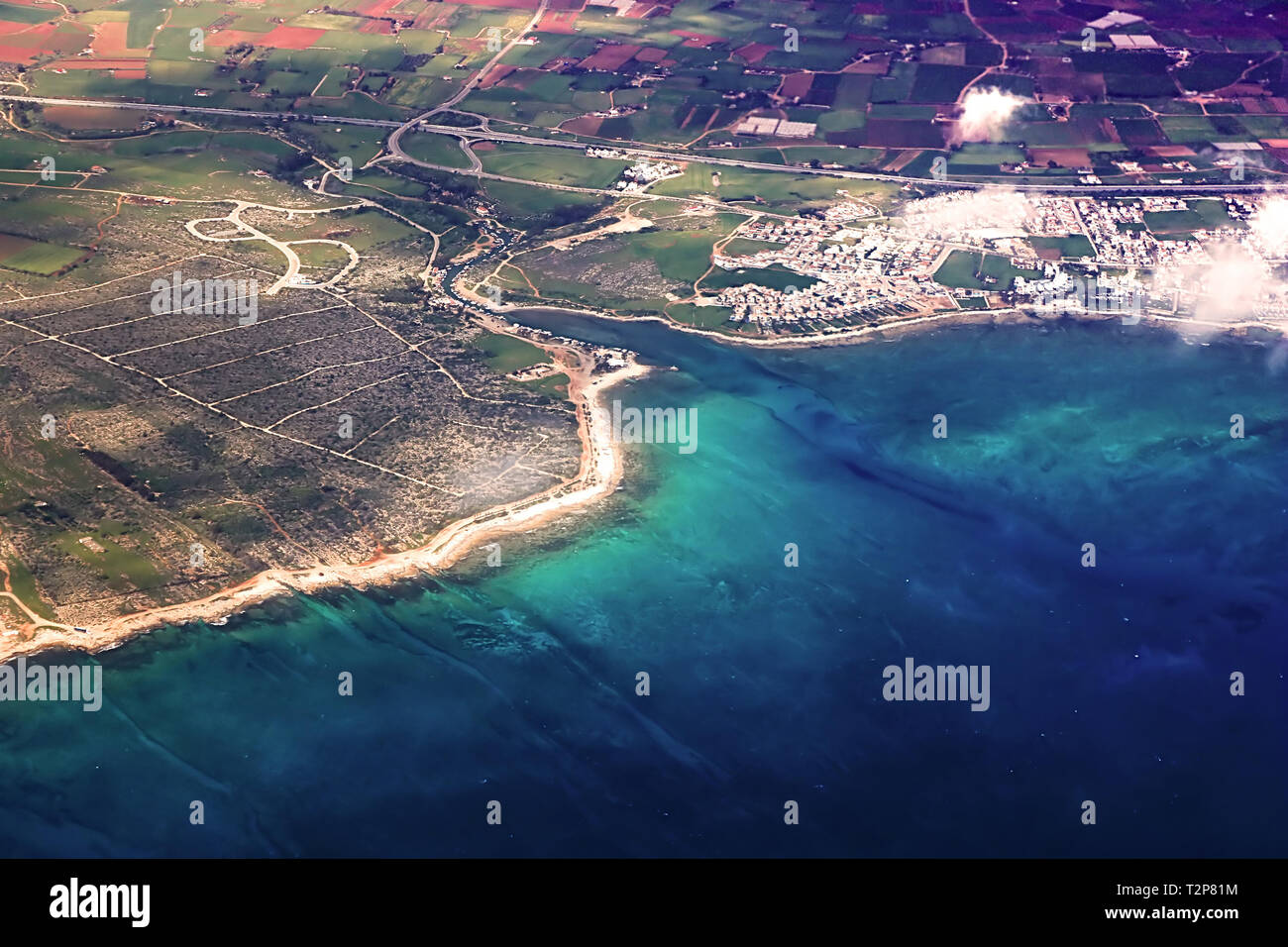 Cyprus aerial view map hi-res stock photography and images - Alamy