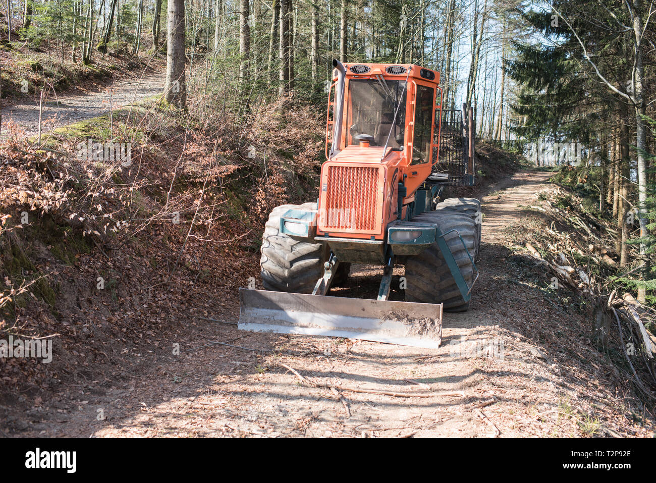 Deforestation forestry equipment harvester hi-res stock photography and ...