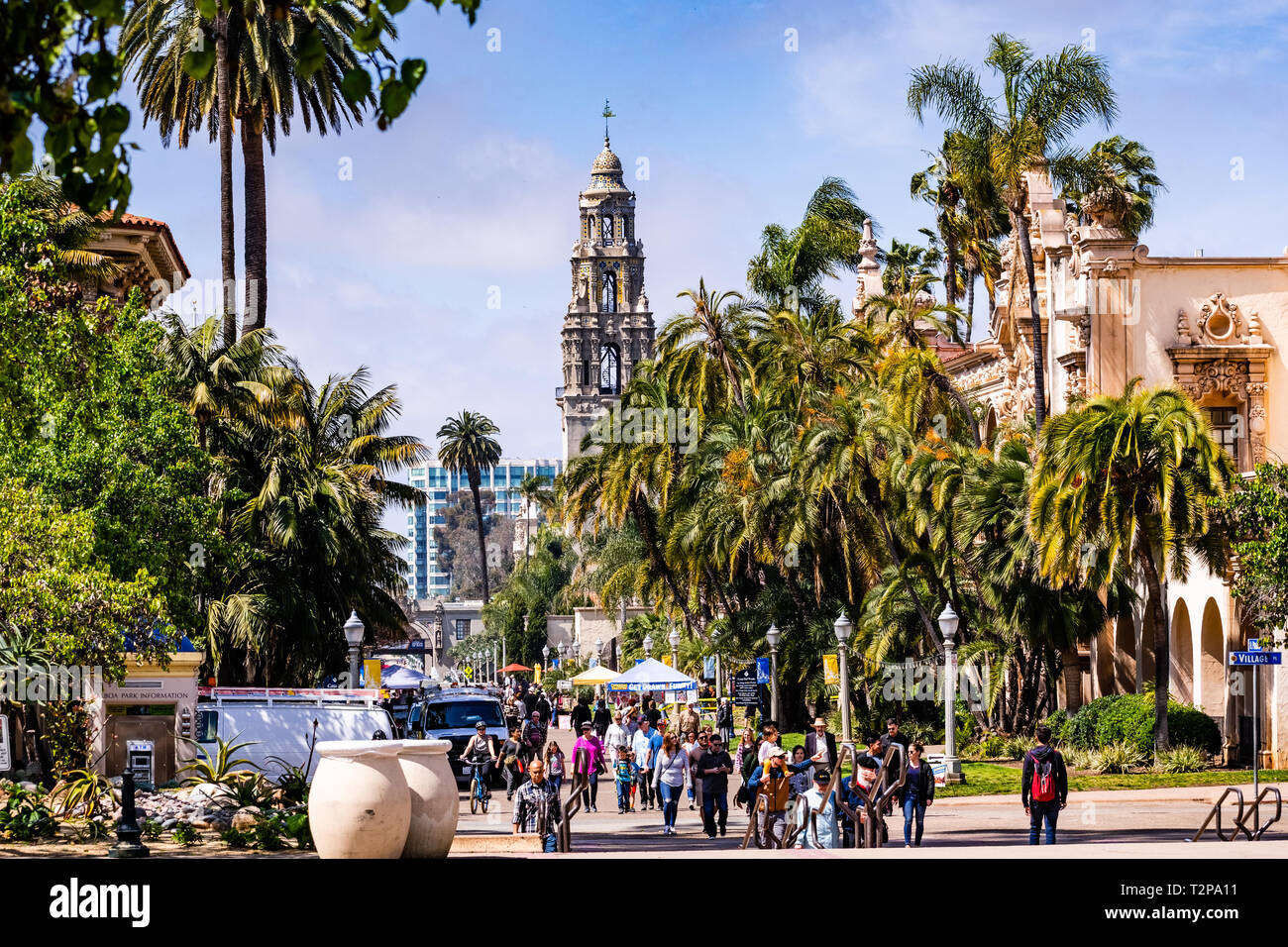 March 19, 2019 San Diego / CA / USA - Landscape in Balboa Park on a ...