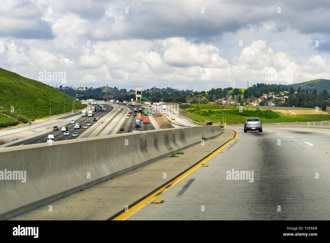 Los angeles freeway junction hi-res stock photography and images - Alamy
