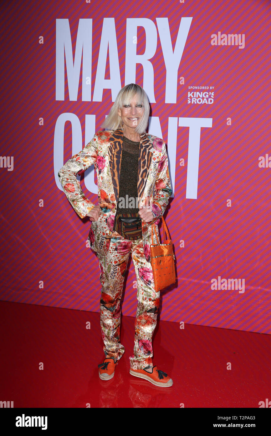 Virginia Bates arrives to attend the Mary Quant VIP Preview at the V&A ...