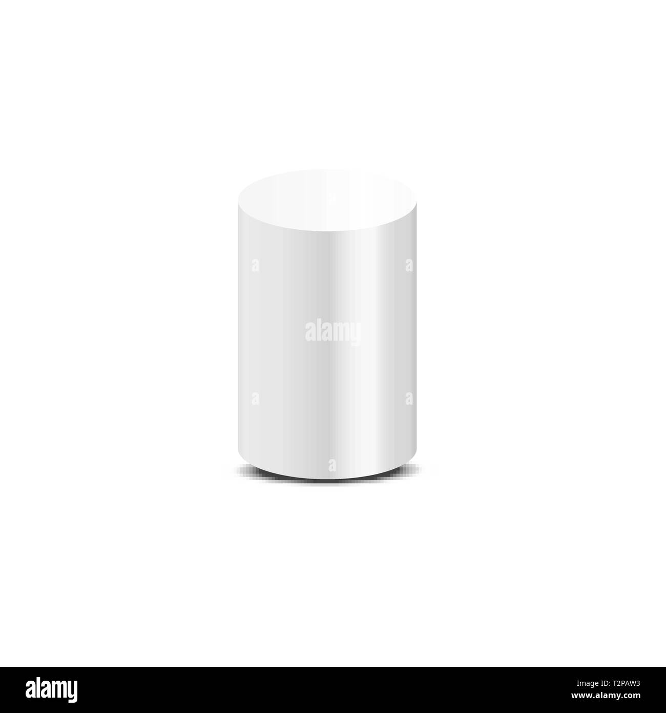 Abstract realistic 3d cylinder Cut Out Stock Images & Pictures - Alamy