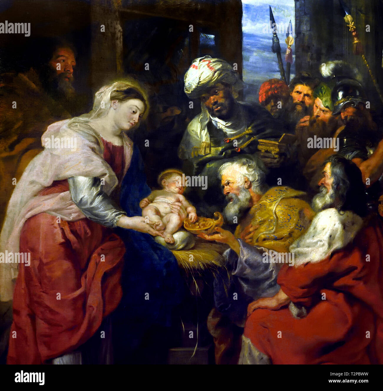 The Adoration of the Magi 1626 by Peter Paul Rubens 1577-1640 Flemish Belgian Belgium Stock ...