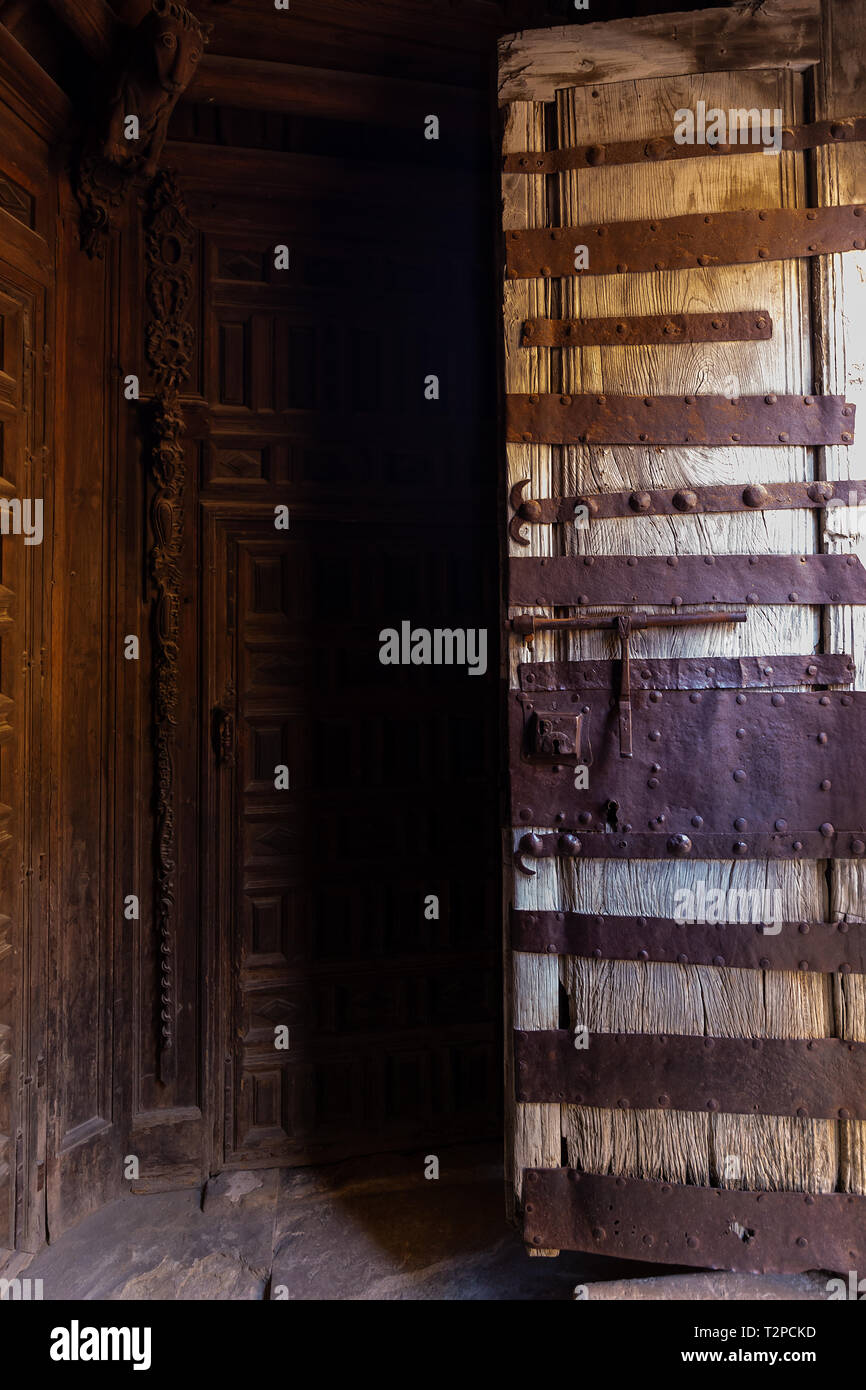 Old church door open hi-res stock photography and images - Alamy