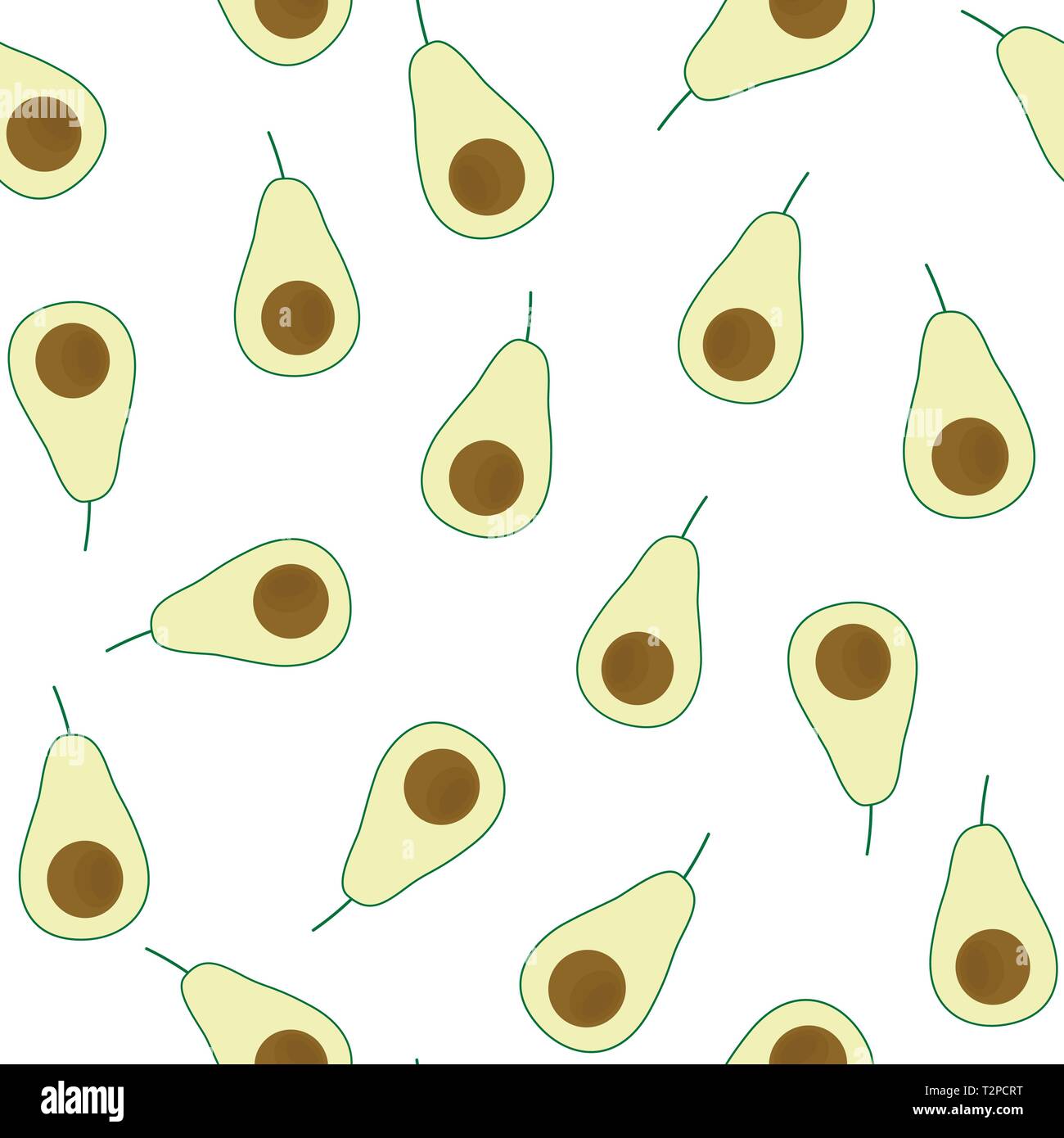 Avocado seamless pattern. Texture for eco and healthy food Stock Vector ...