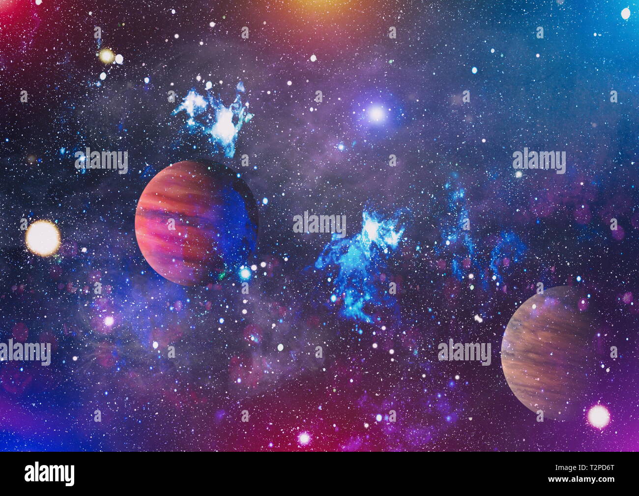 Small part of an infinite star field of space in the Universe ...